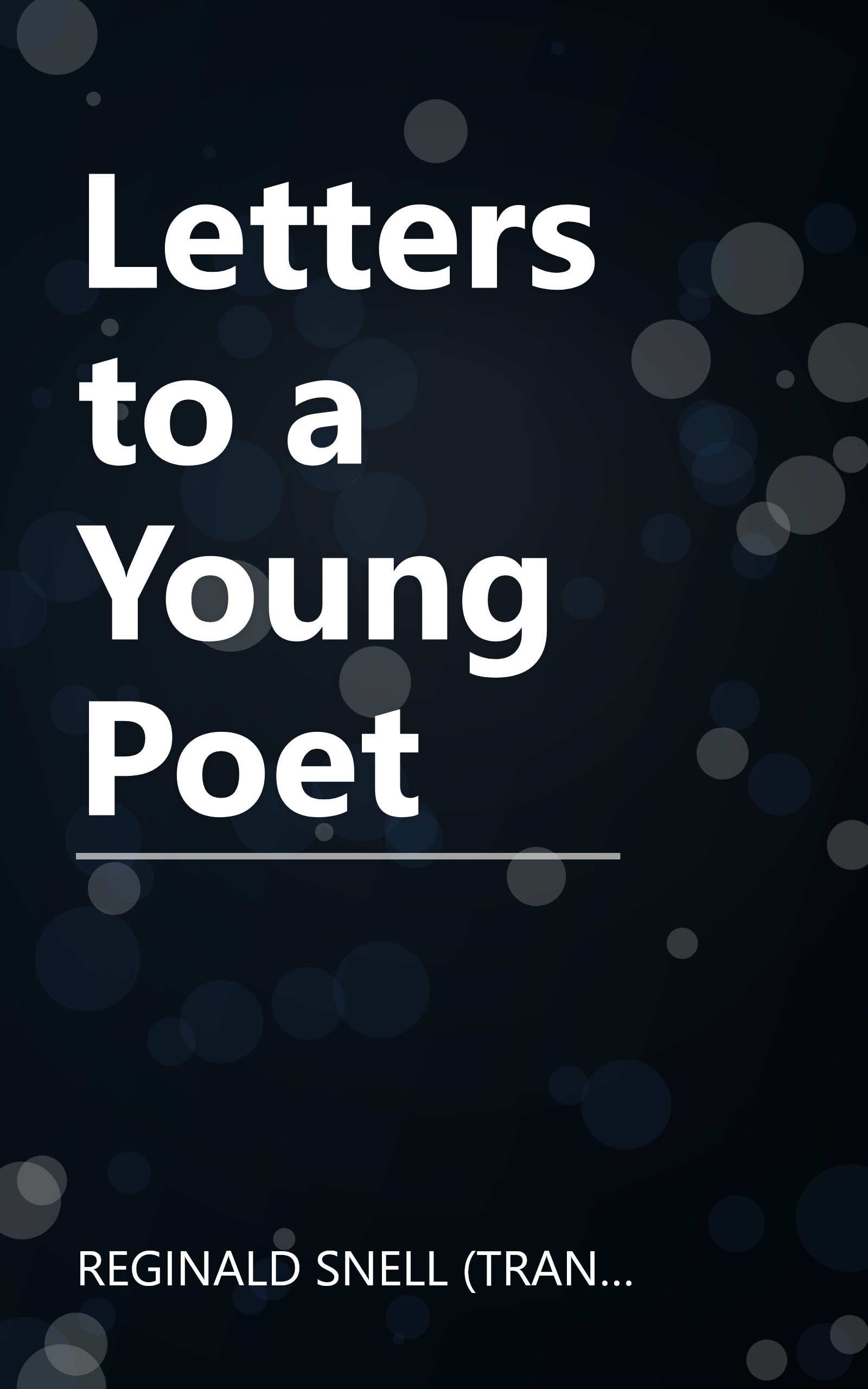 Letters to a Young Poet book cover