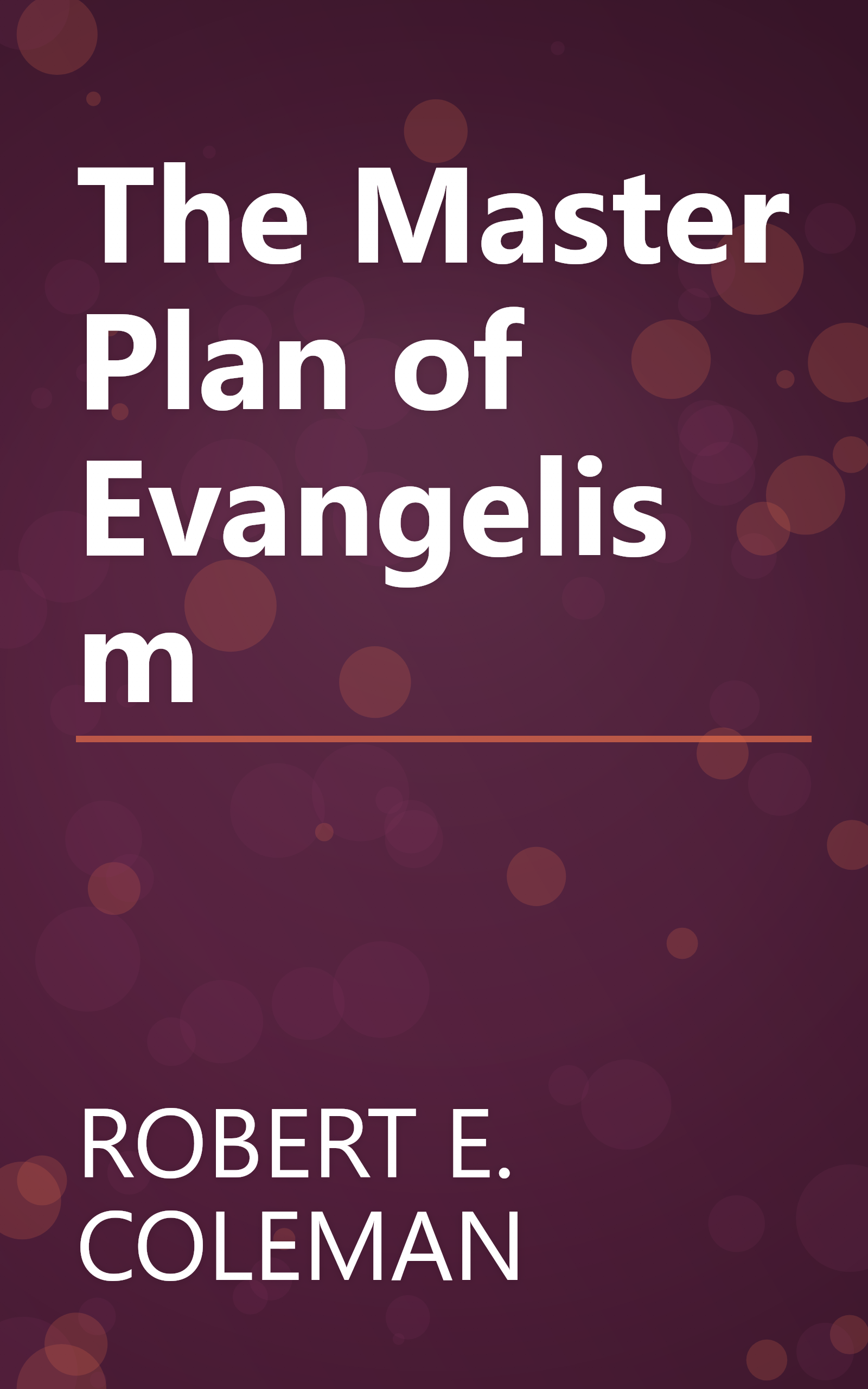 The Master Plan of Evangelism book cover