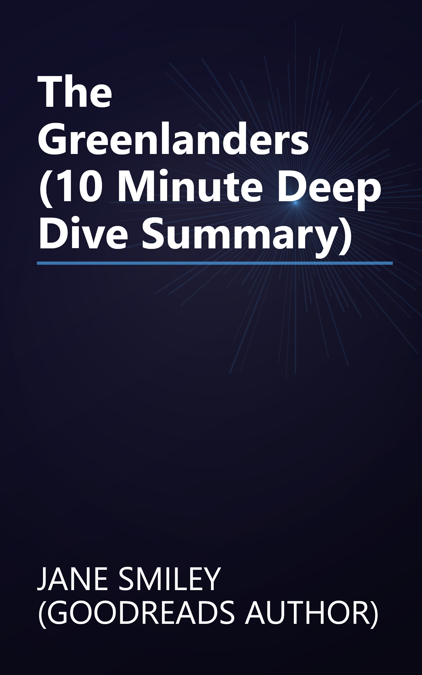 The Greenlanders (10 Minute   Deep Dive Summary) book cover