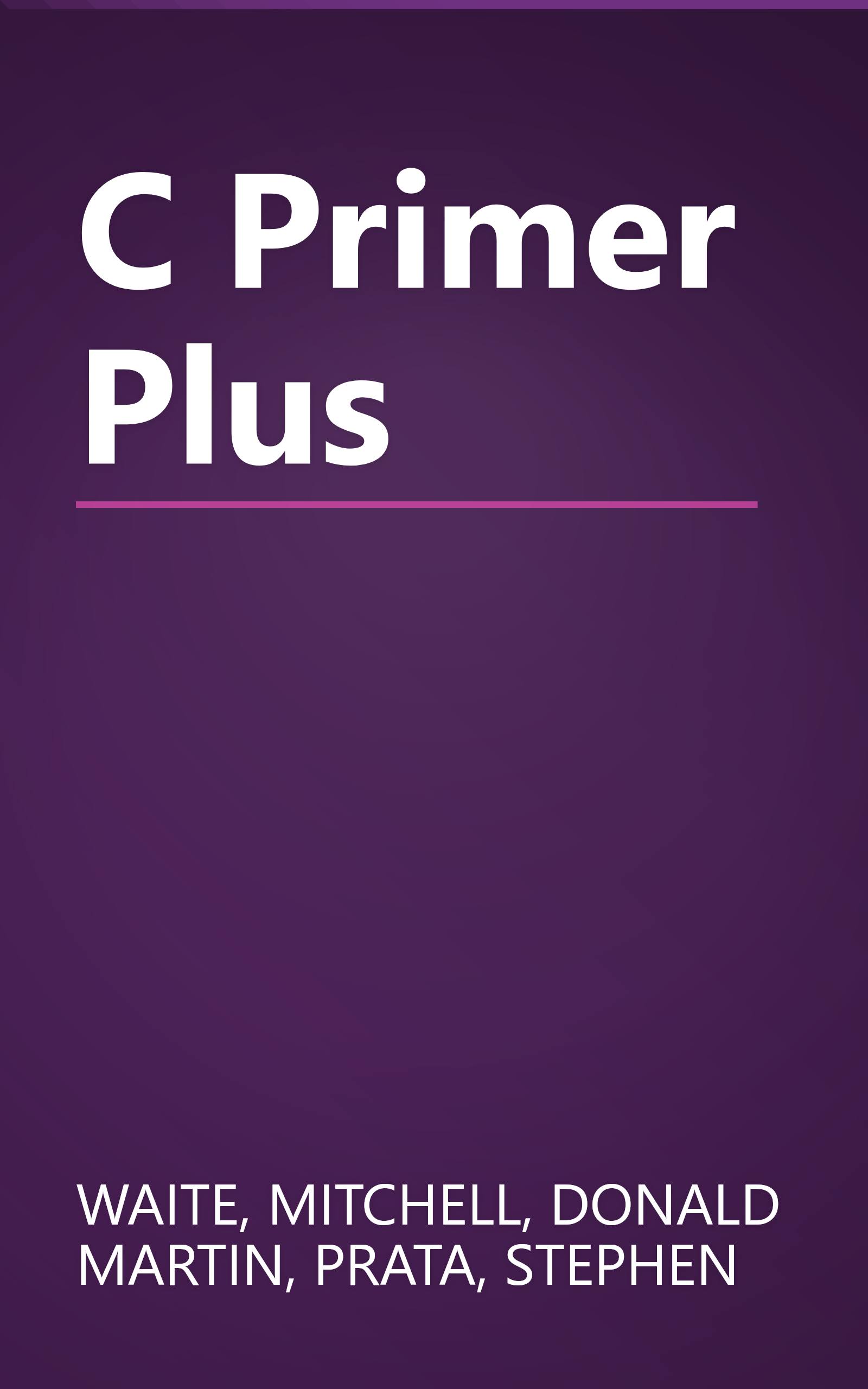 C Primer Plus book cover
