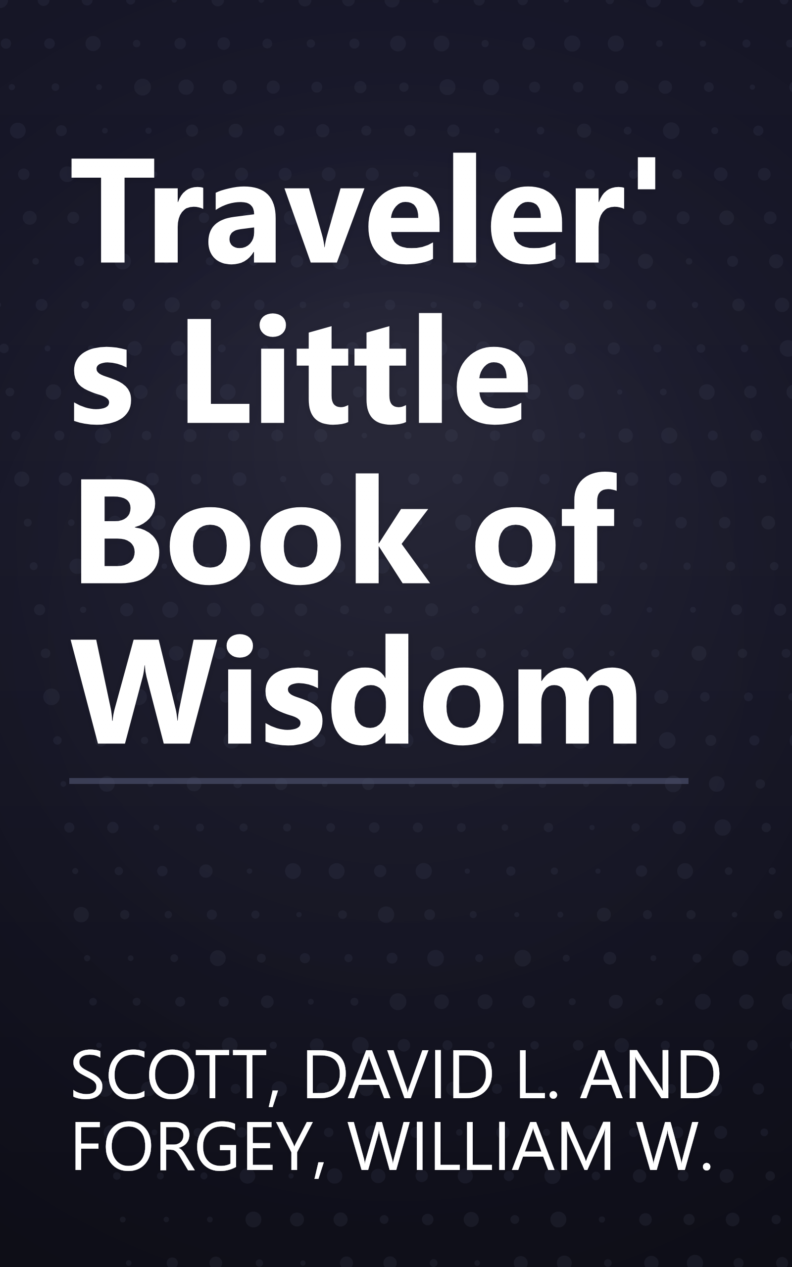 Traveler's Little Book of Wisdom book cover