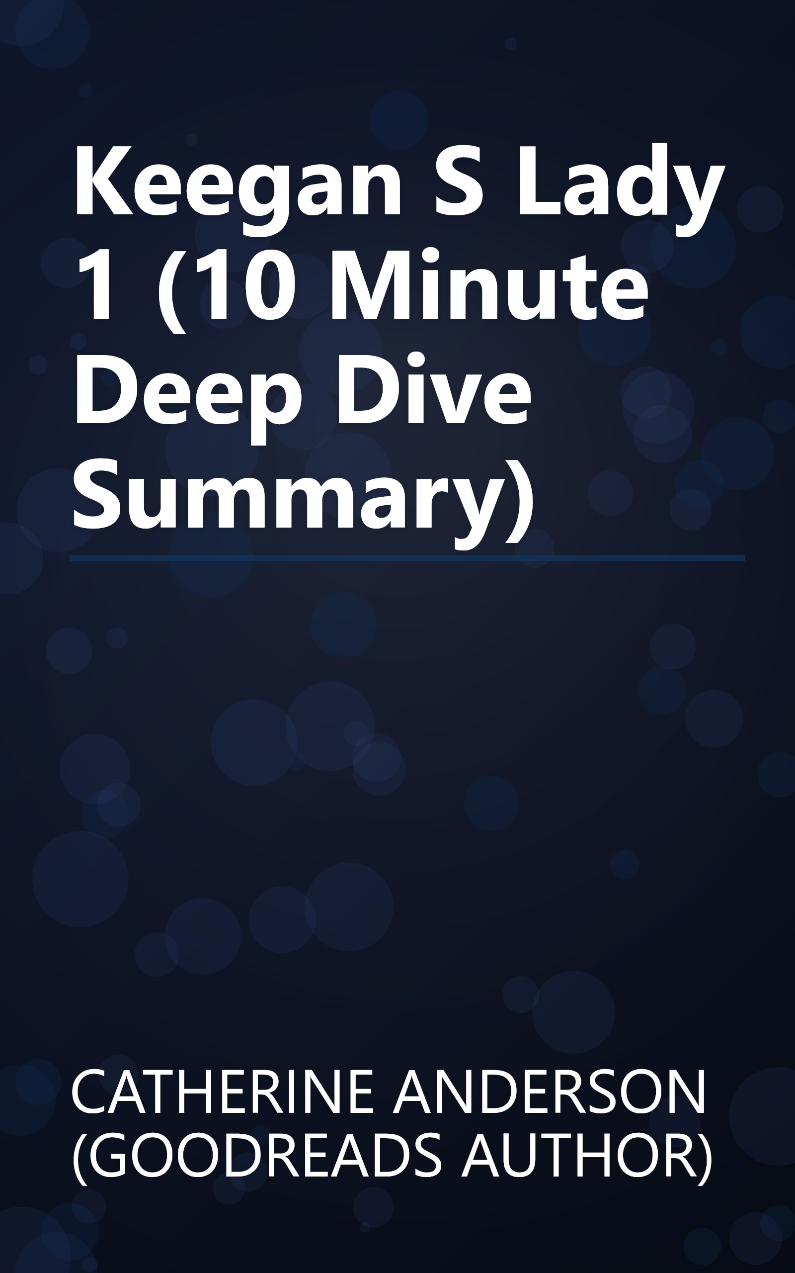 Keegan S Lady 1 (10 Minute   Deep Dive Summary) book cover