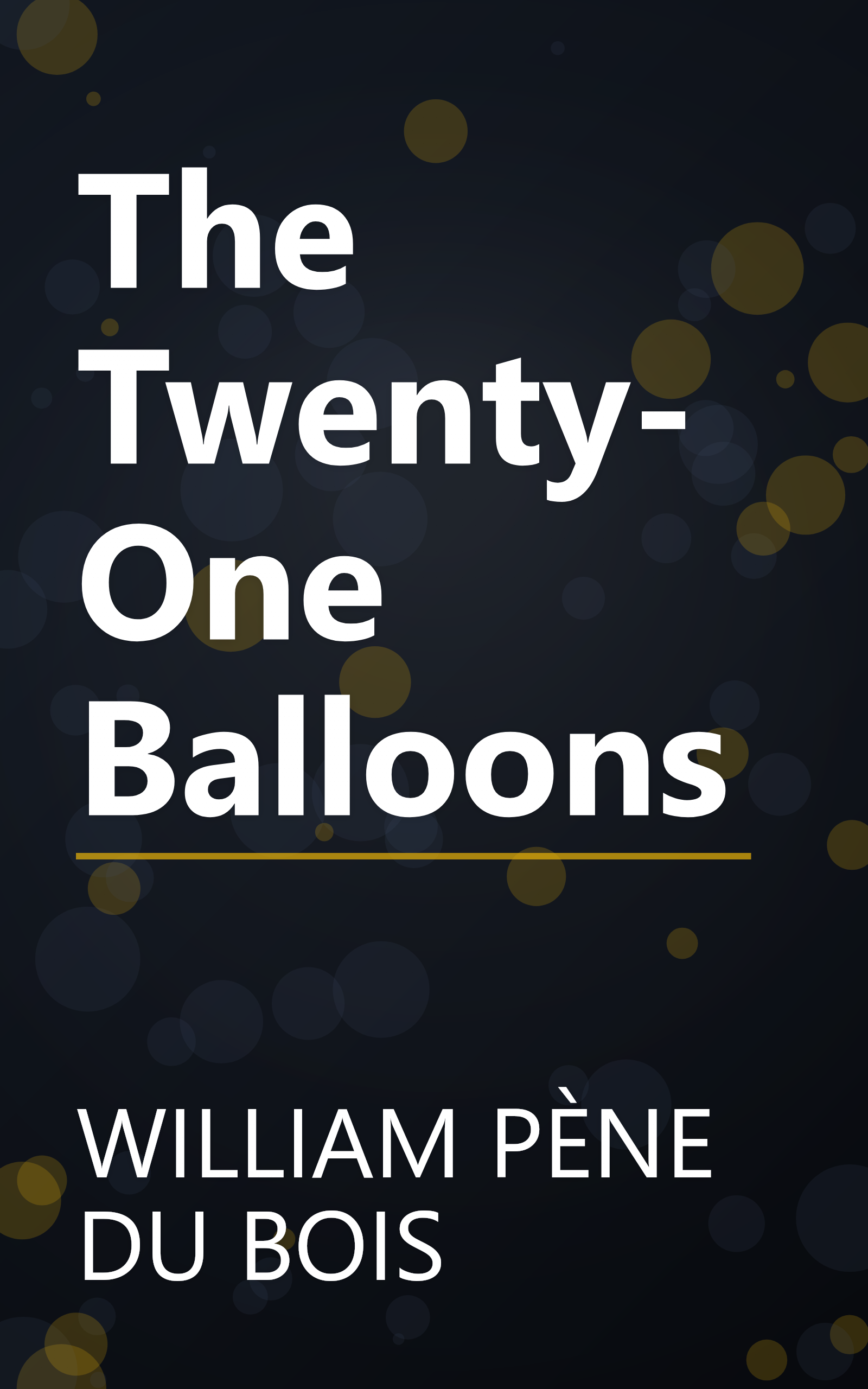 The Twenty-One Balloons book cover