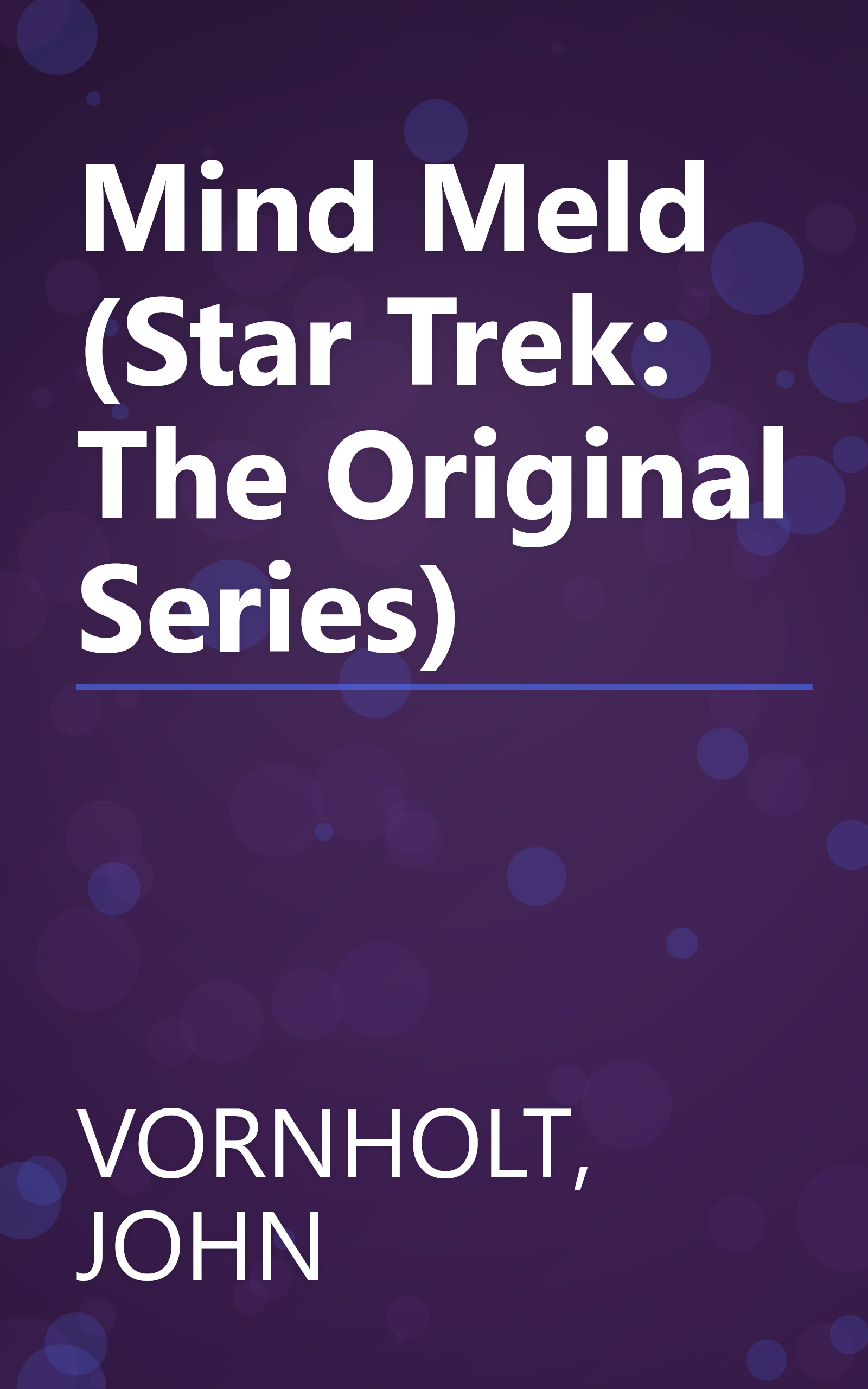 Mind Meld (Star Trek: The Original Series) book cover