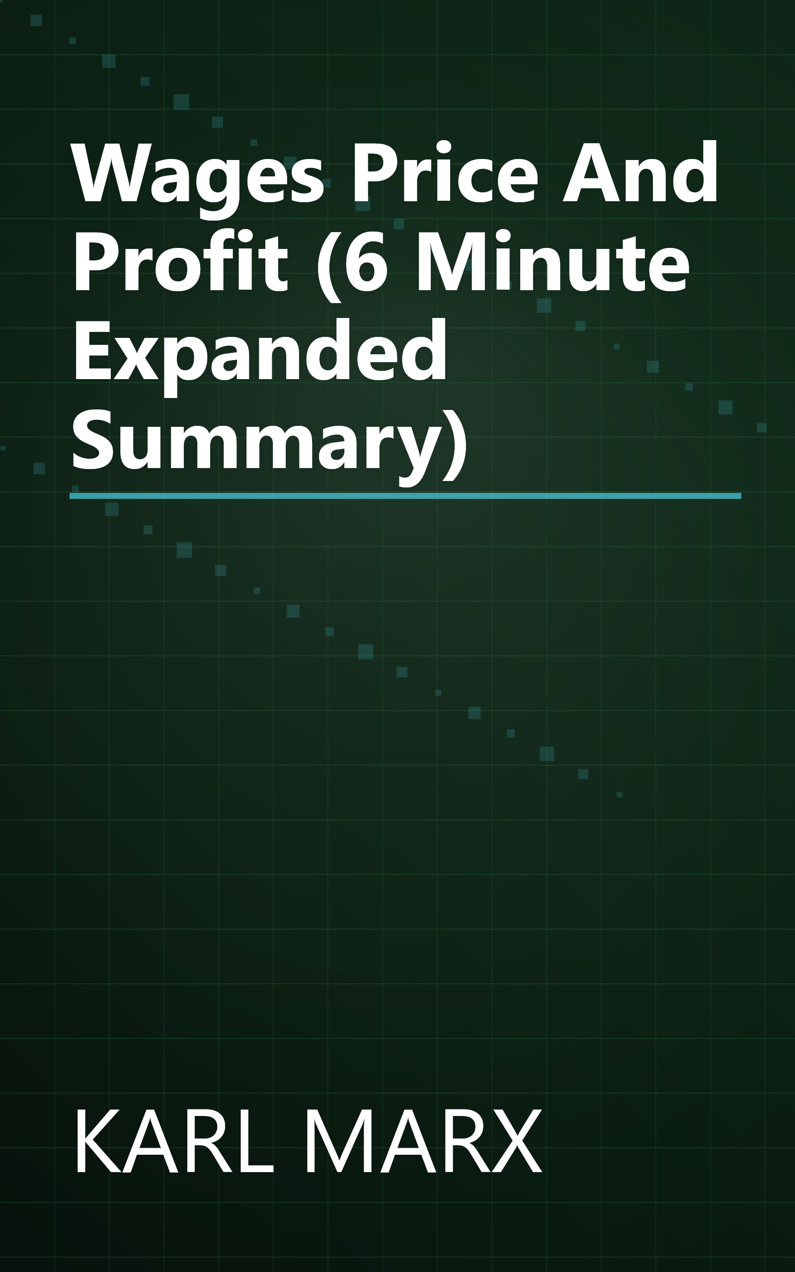 Wages  Price And Profit (6 Minute   Expanded Summary) book cover