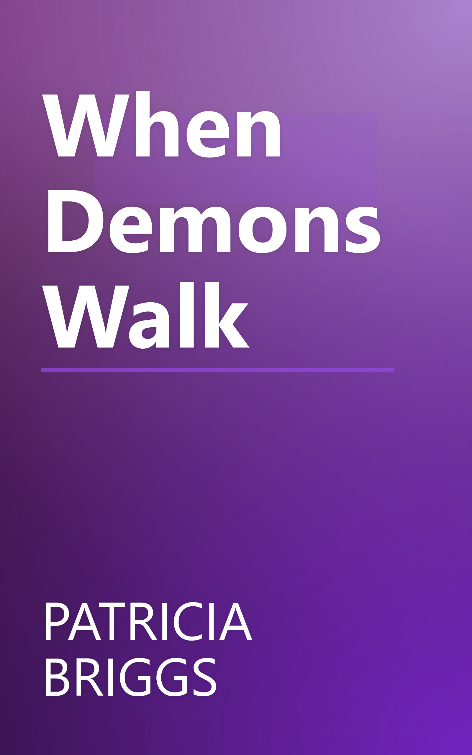 When Demons Walk book cover