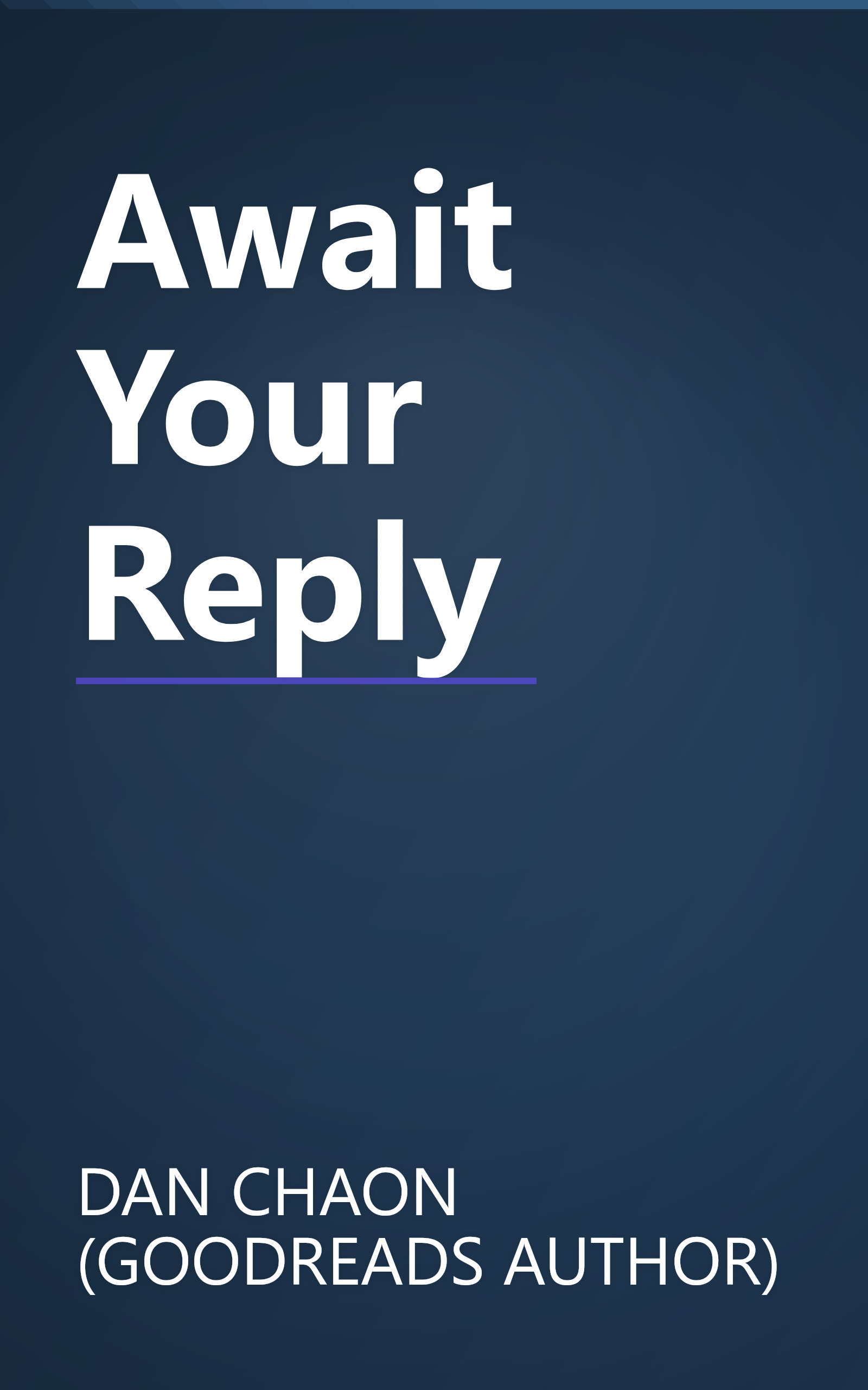Await Your Reply book cover