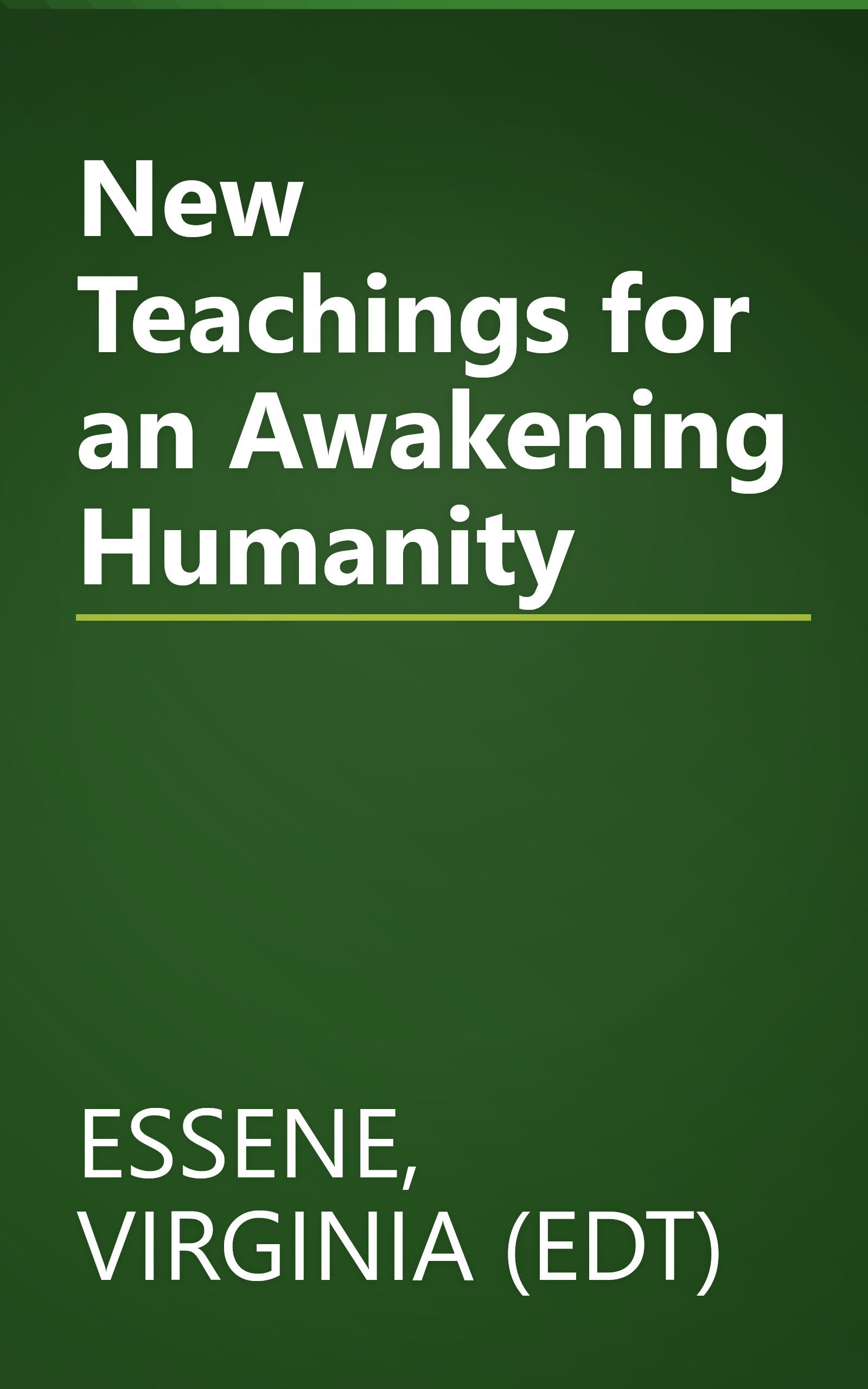New Teachings for an Awakening Humanity book cover