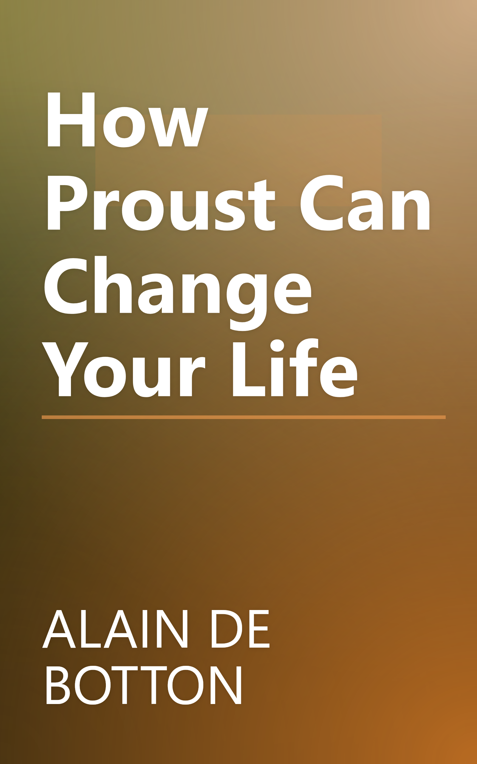 How Proust Can Change Your Life book cover