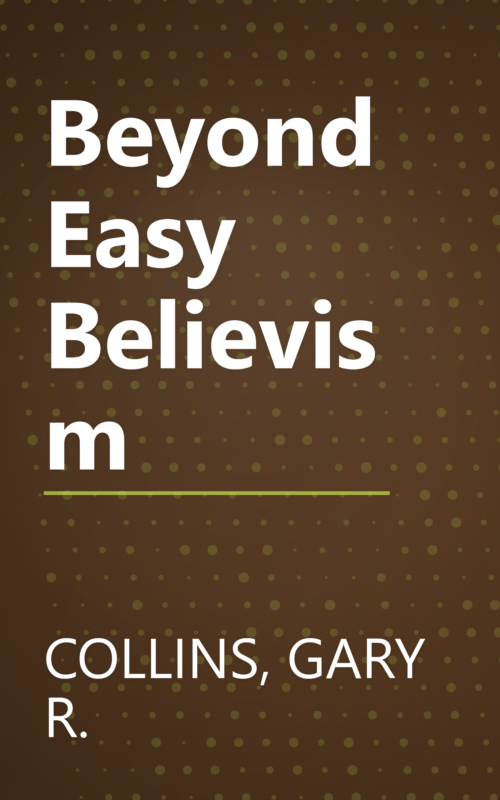 Beyond Easy Believism book cover