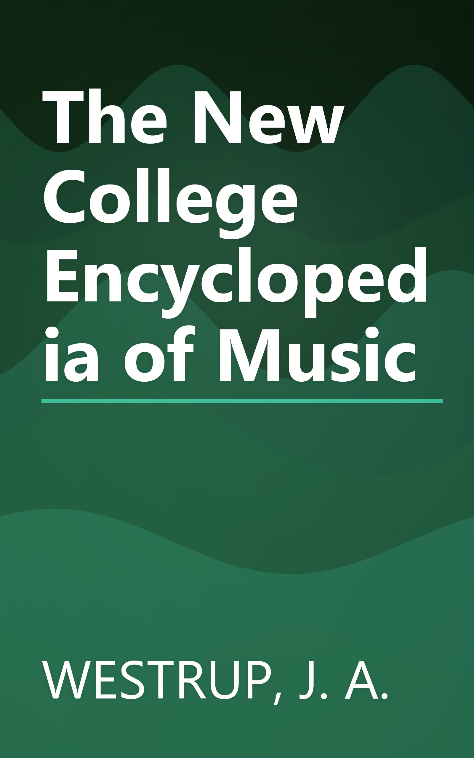 The New College Encyclopedia of Music book cover