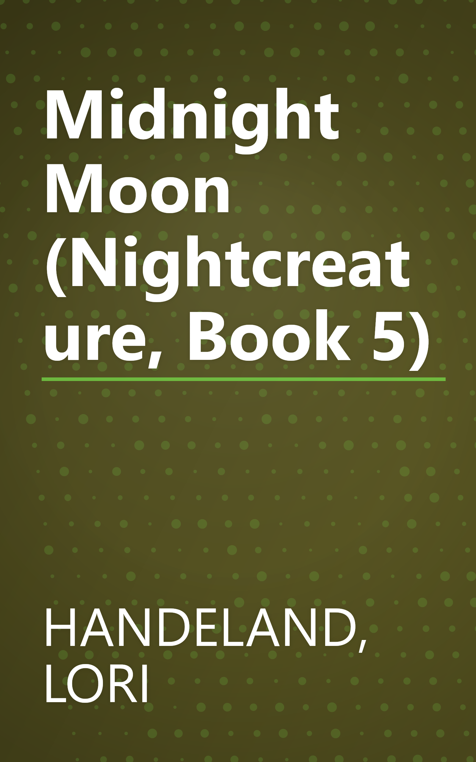Midnight Moon (Nightcreature, Book 5) book cover