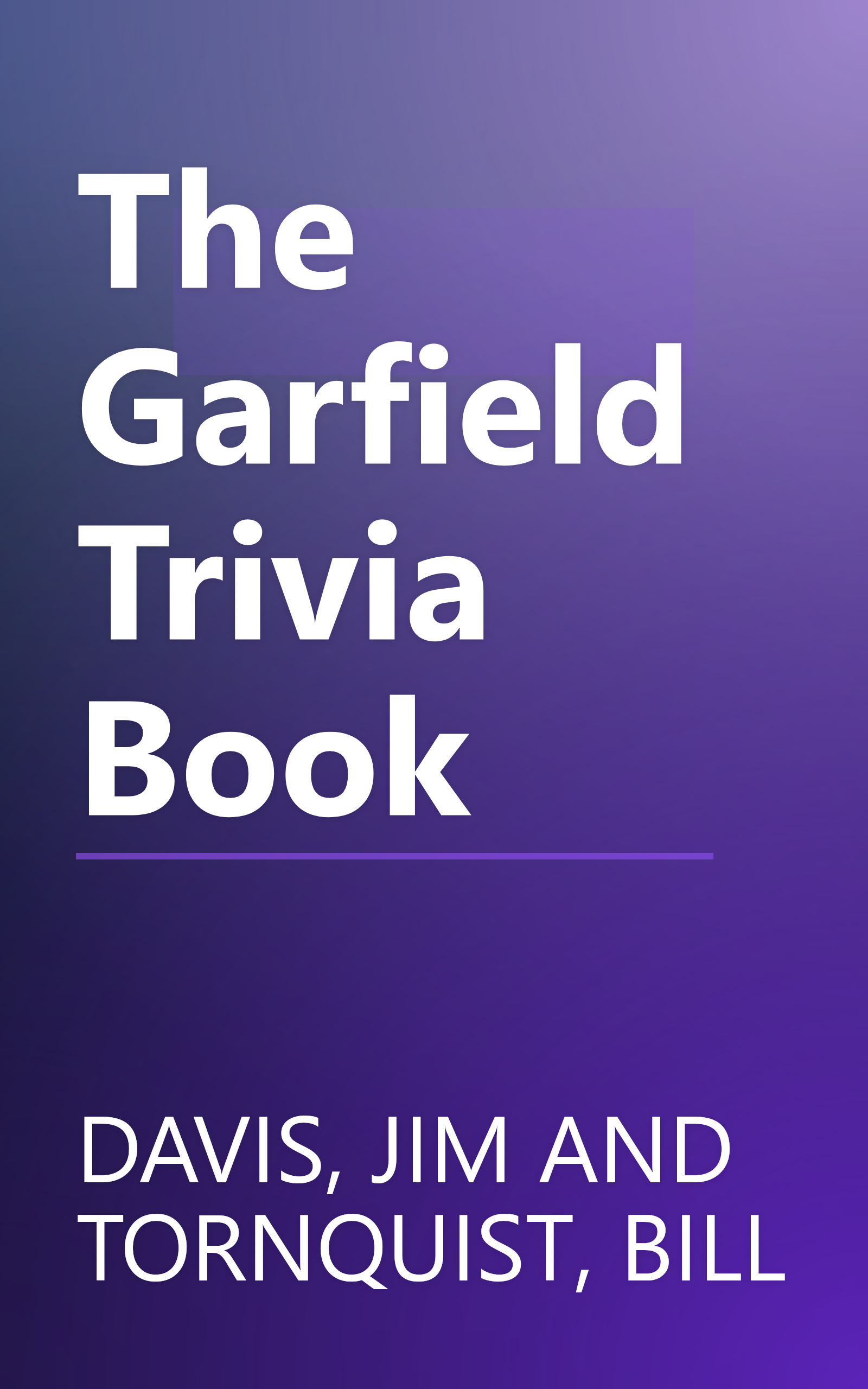 The Garfield Trivia Book book cover