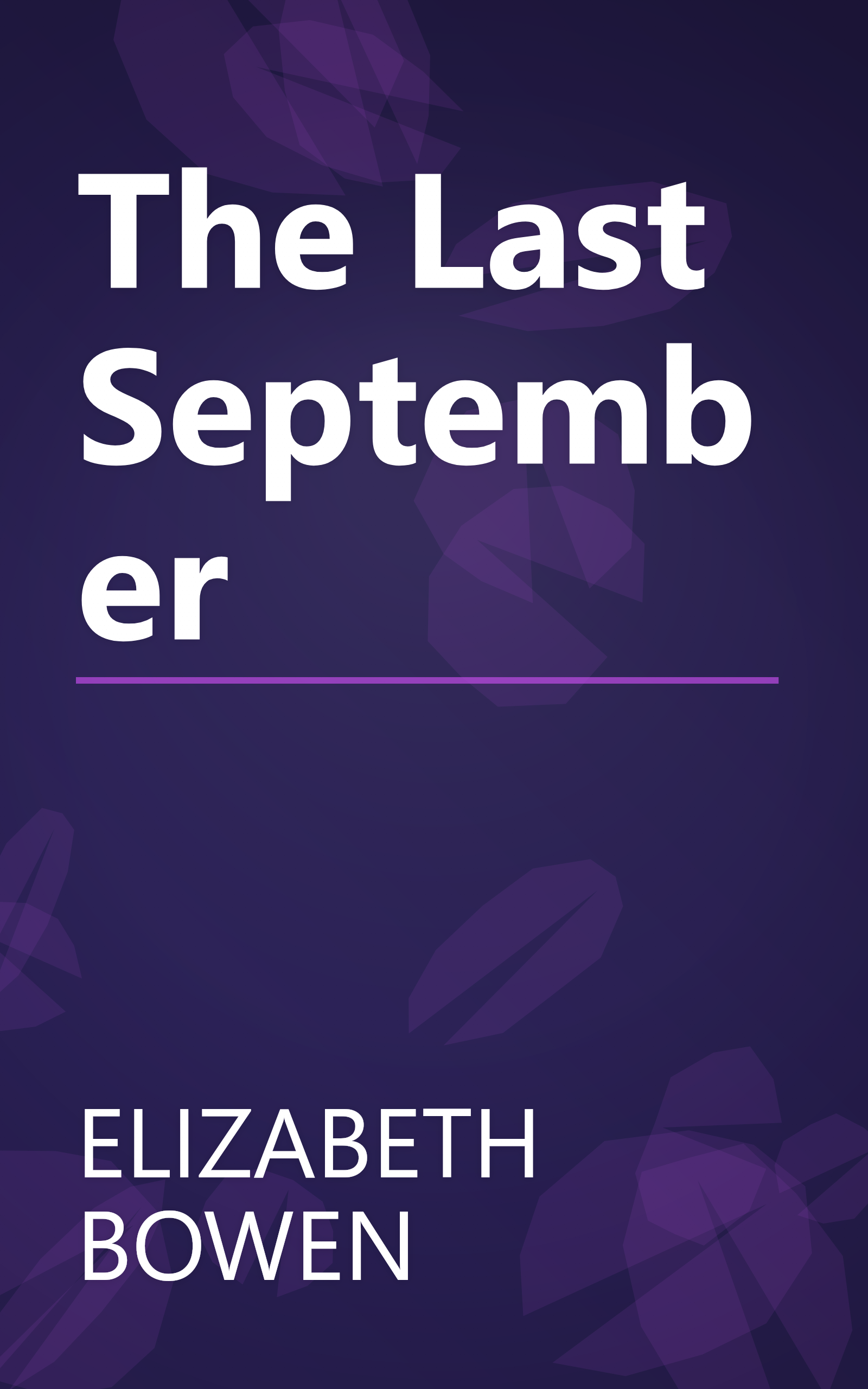 The Last September book cover