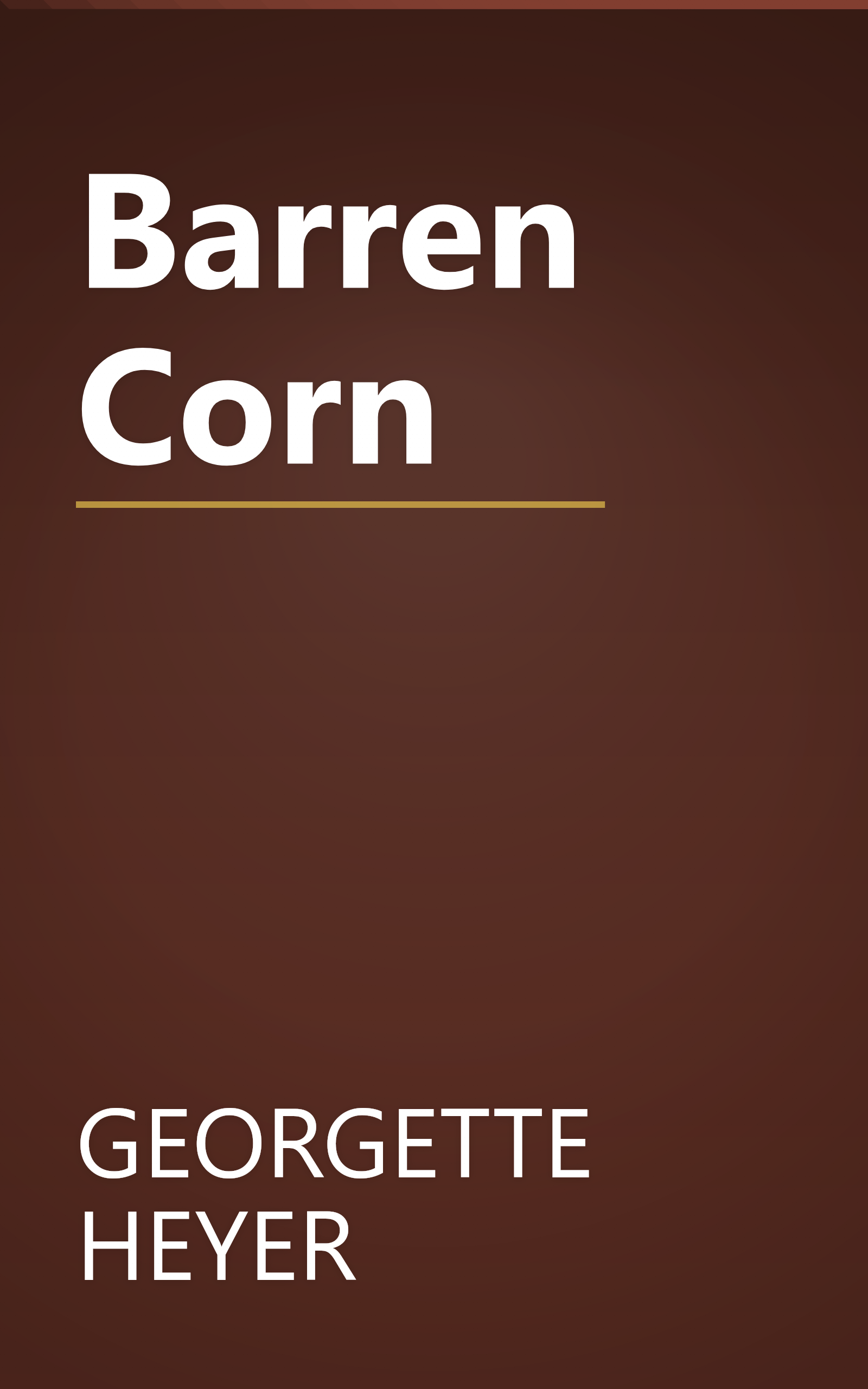 Barren Corn book cover