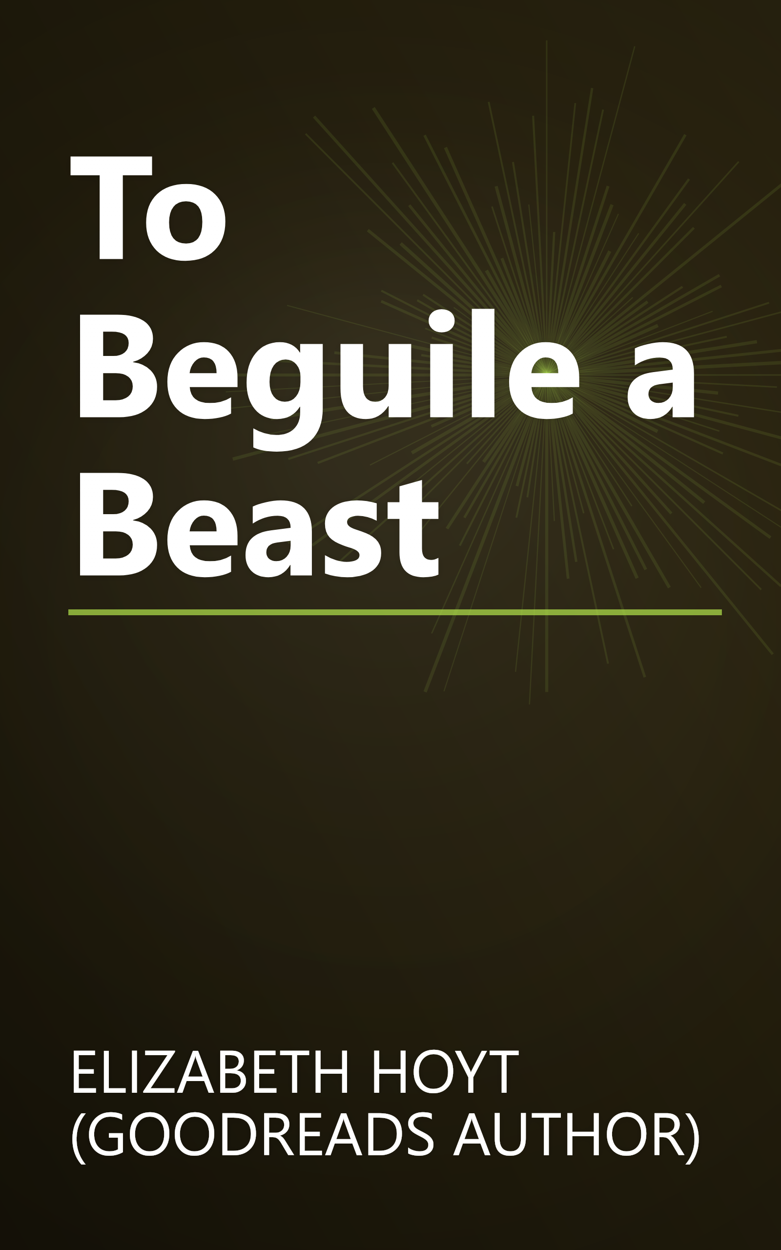 To Beguile a Beast book cover