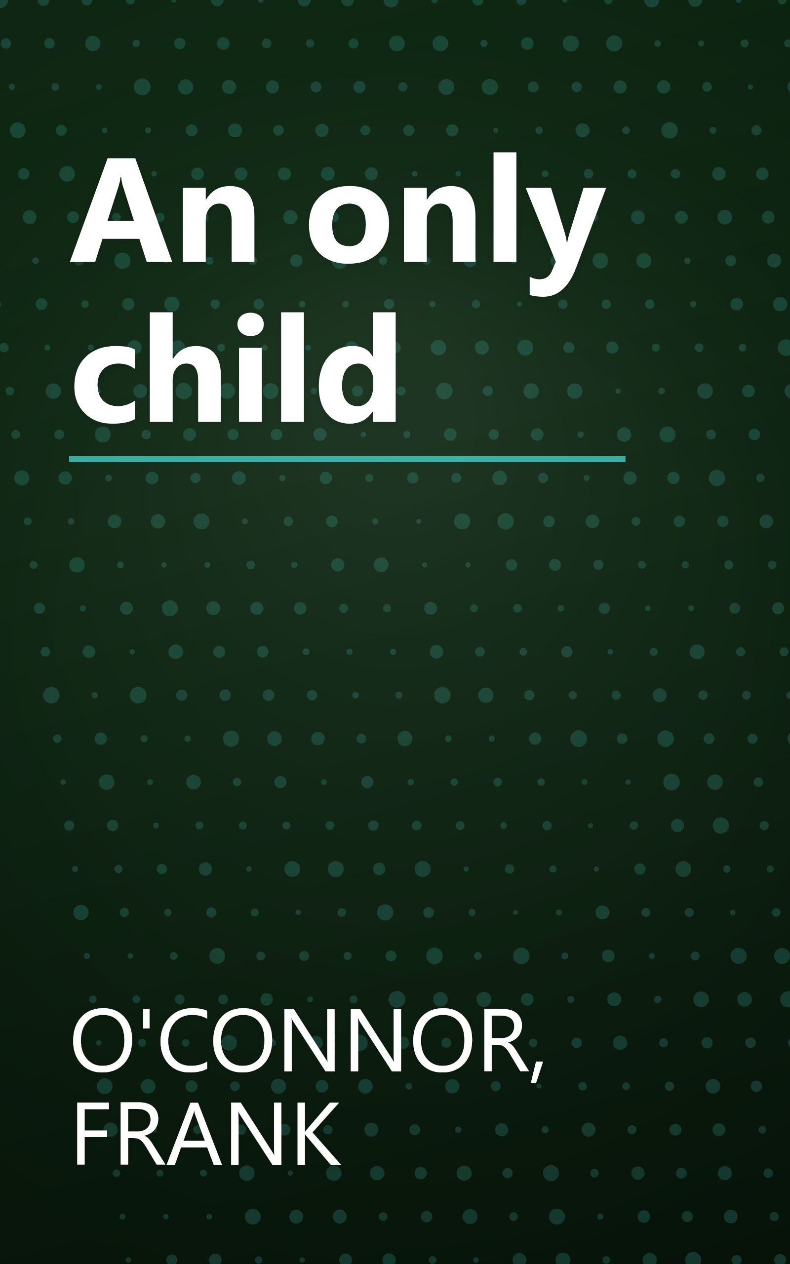 An only child book cover