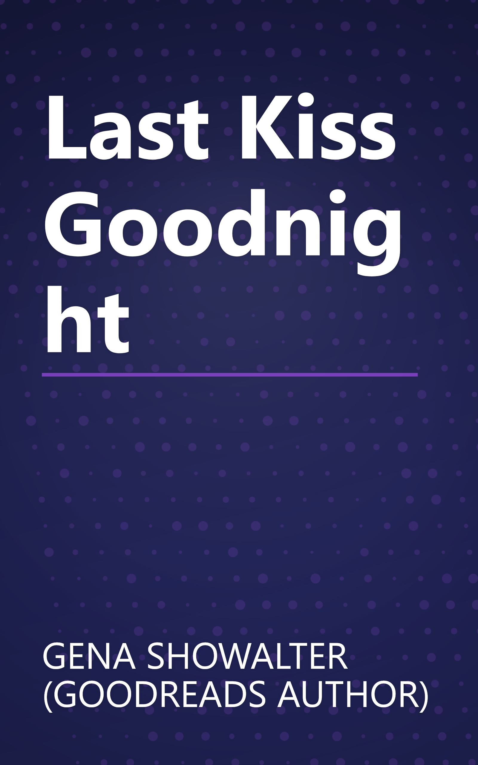Last Kiss Goodnight book cover