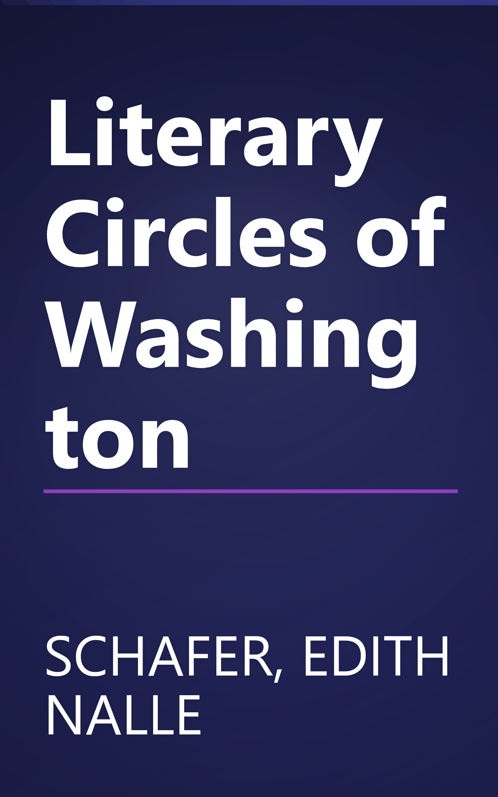 Literary Circles of Washington book cover