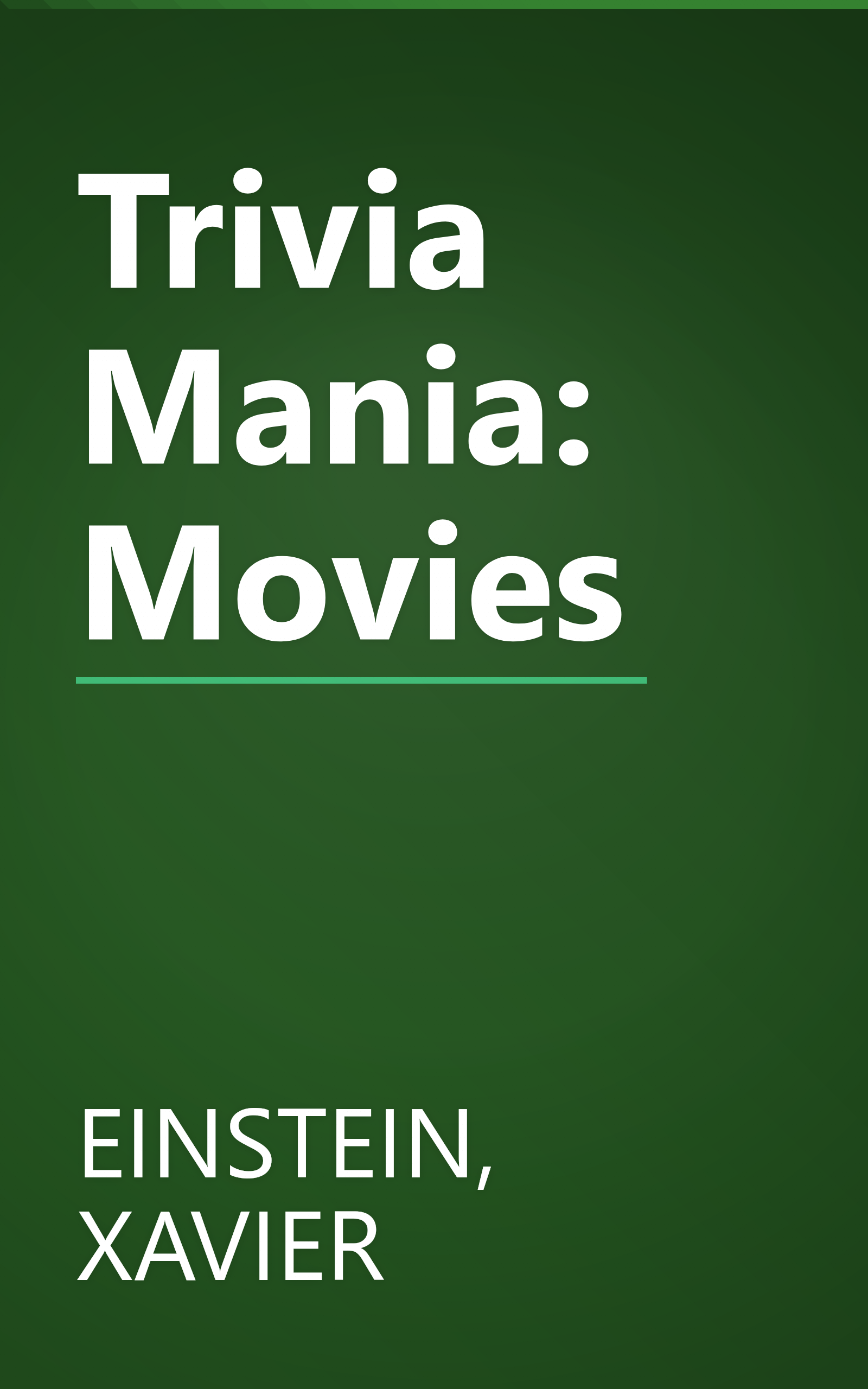 Trivia Mania: Movies book cover