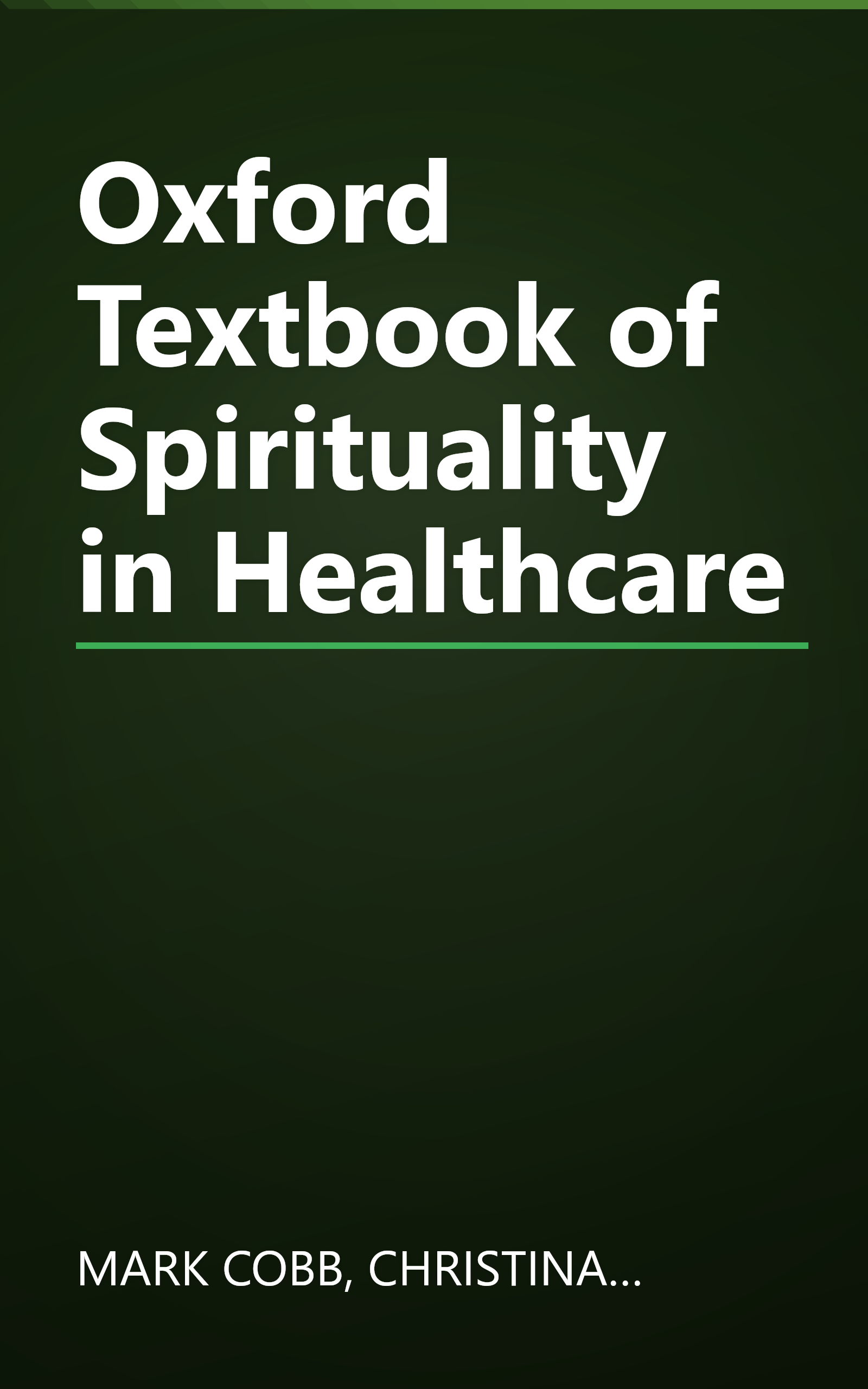 Oxford Textbook of Spirituality in Healthcare book cover