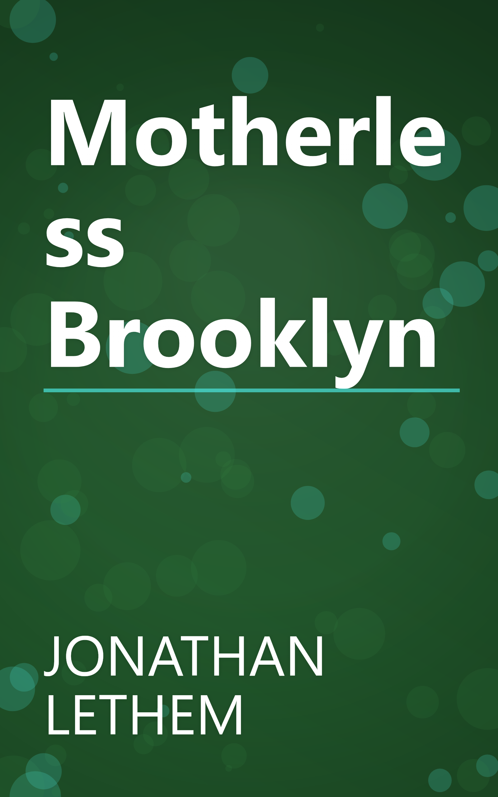 Motherless Brooklyn book cover