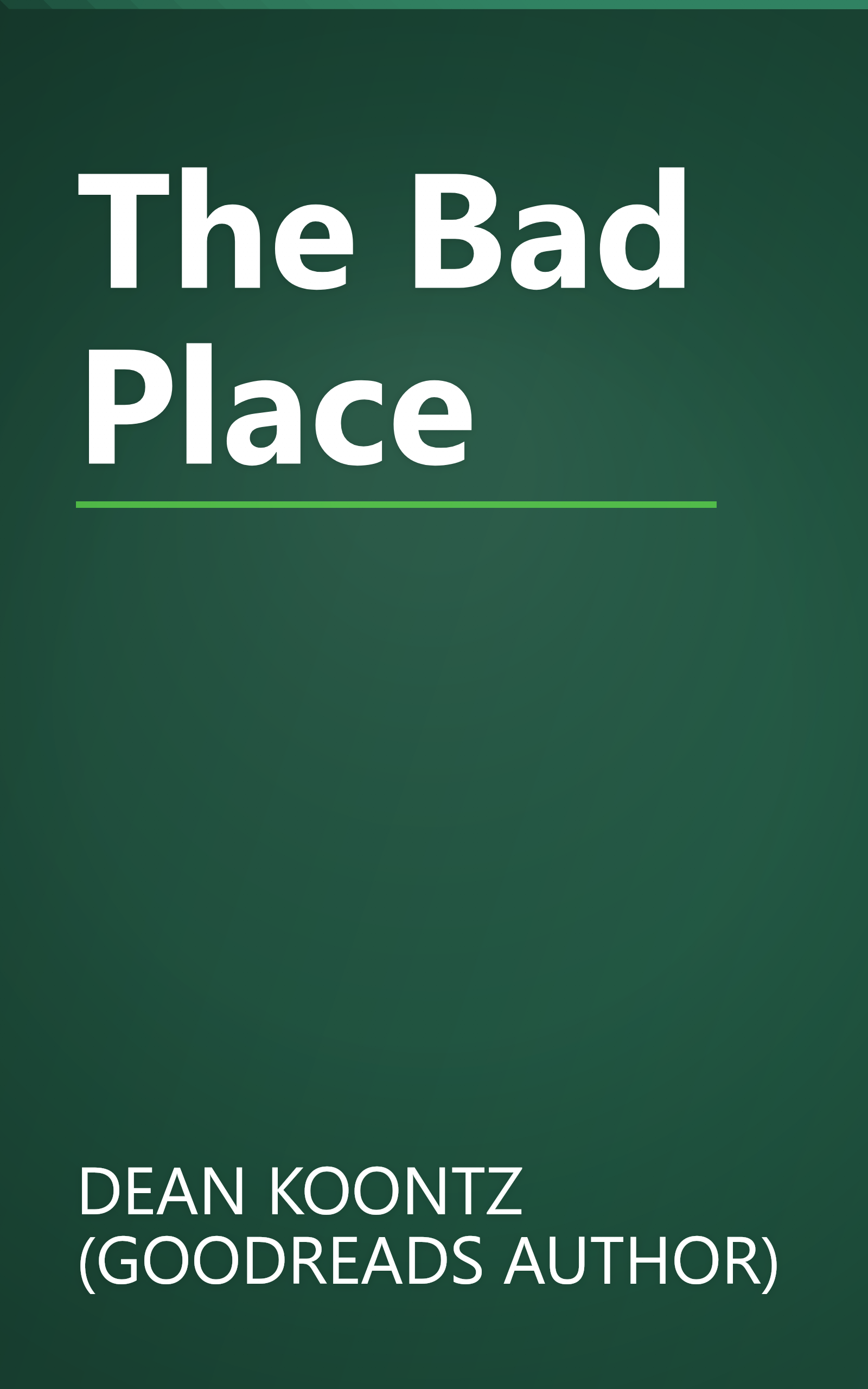 The Bad Place book cover