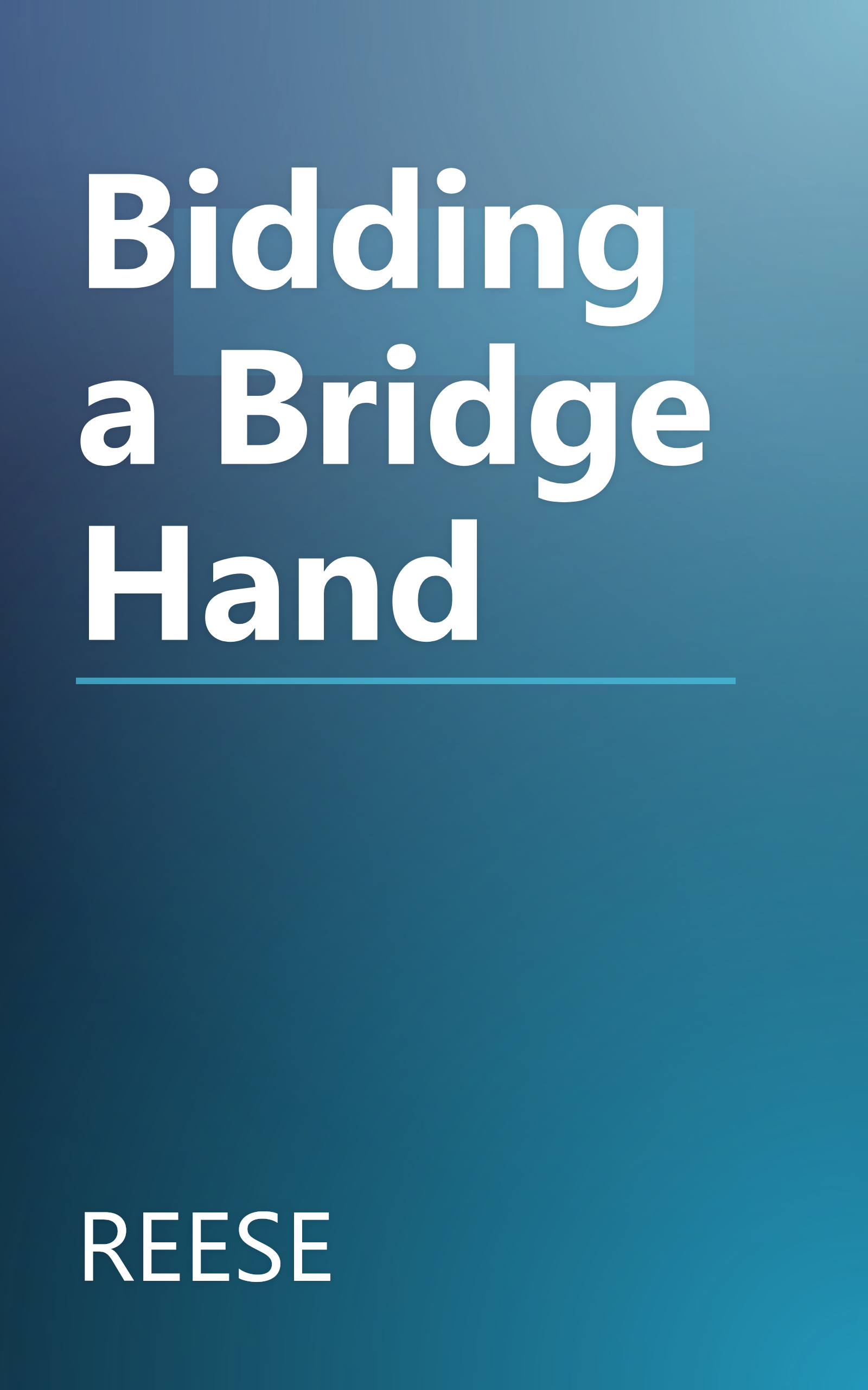 Bidding a Bridge Hand book cover