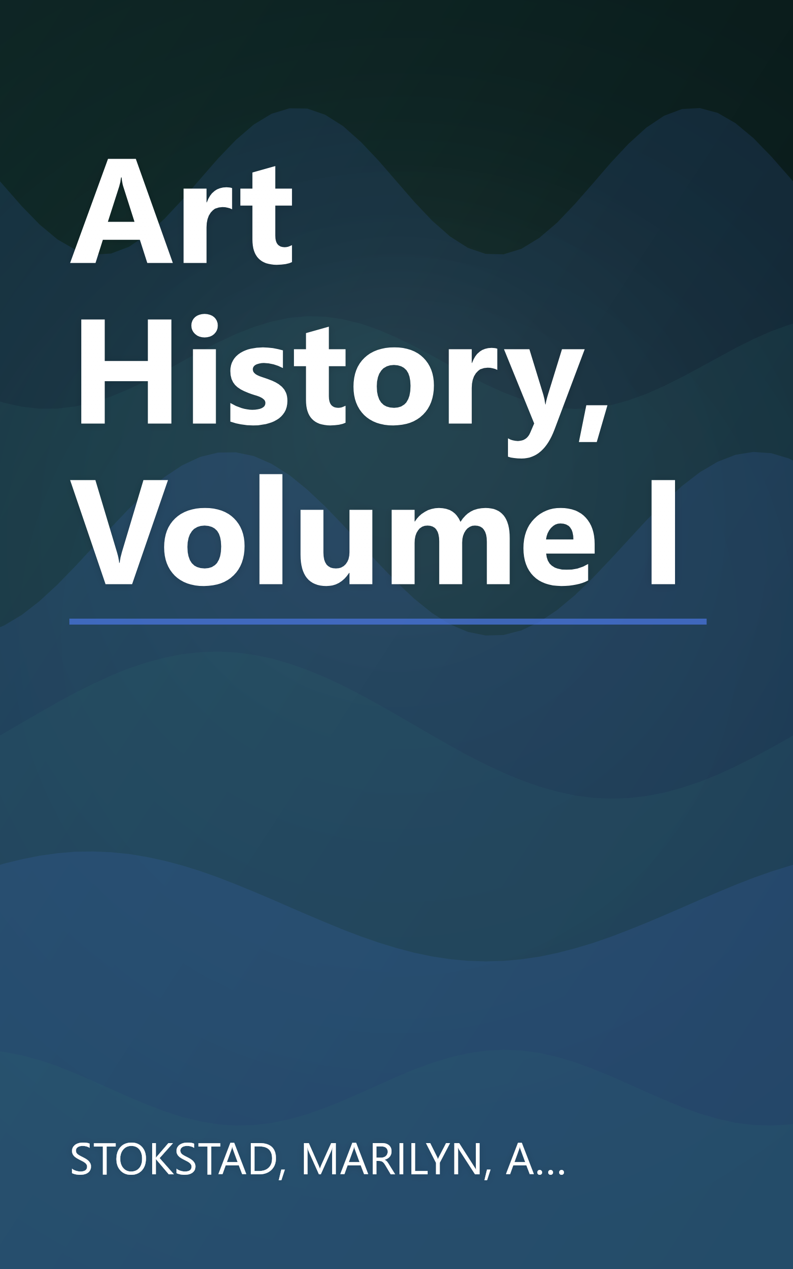 Art History, Volume I book cover