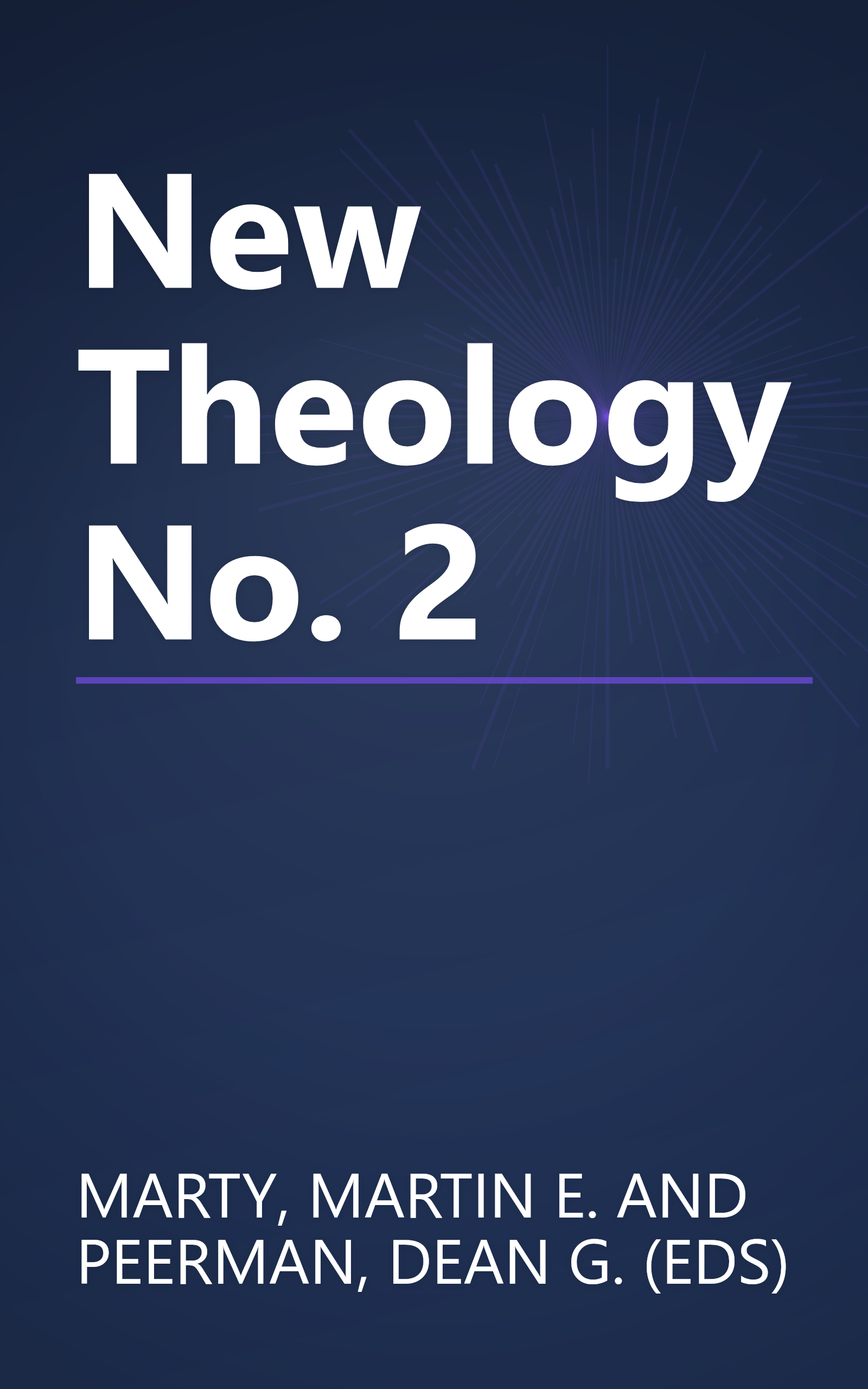 New Theology No. 2 book cover