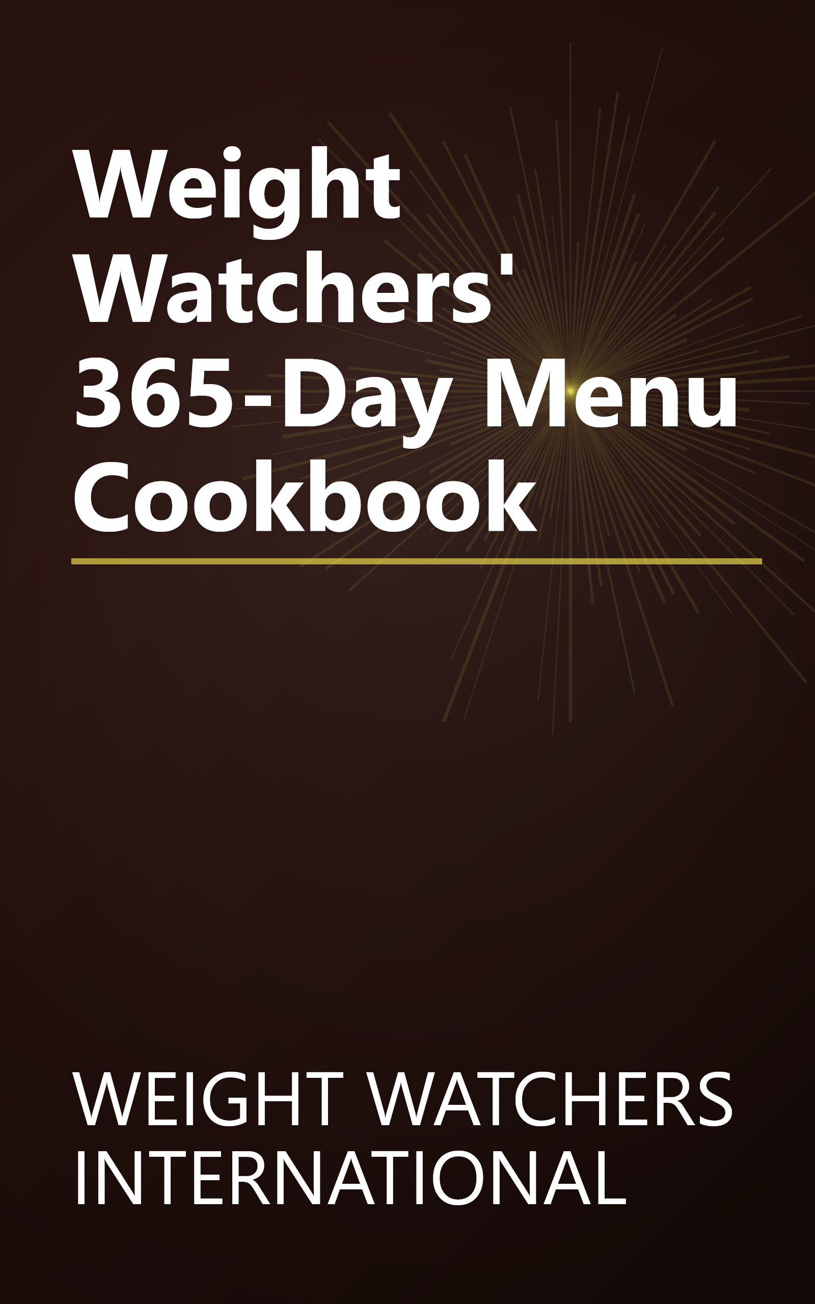 Weight Watchers' 365-Day Menu Cookbook book cover