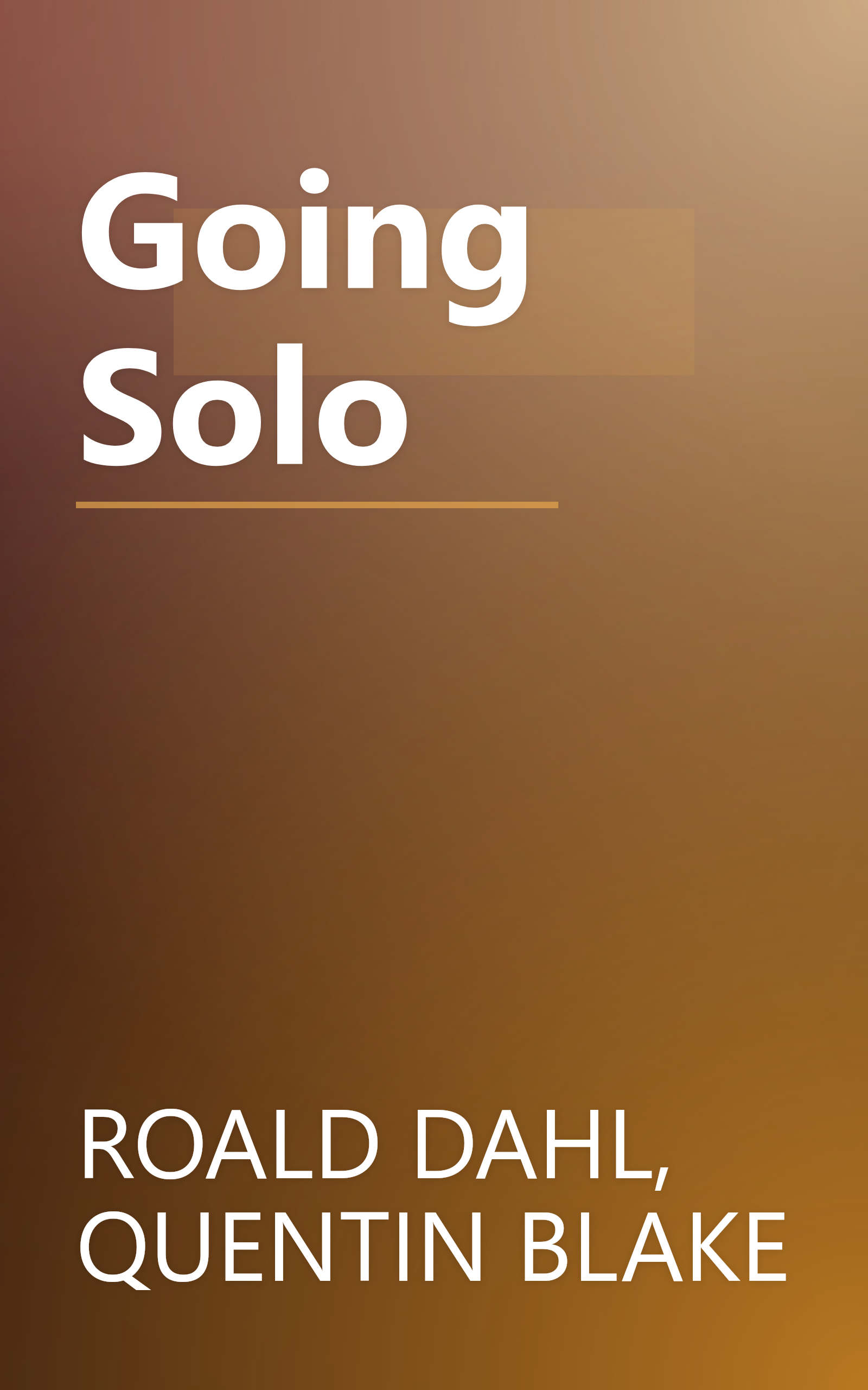 Going Solo book cover