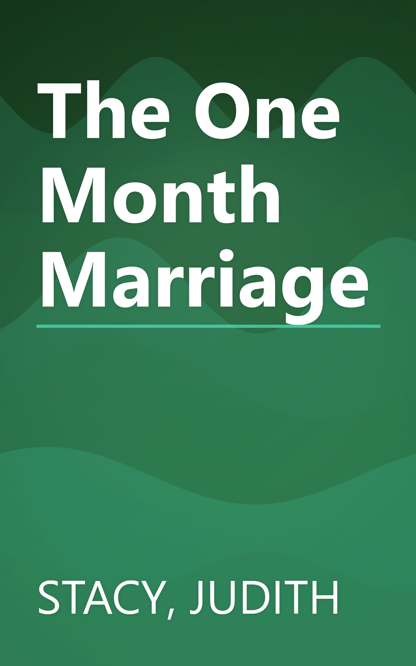 The One Month Marriage book cover