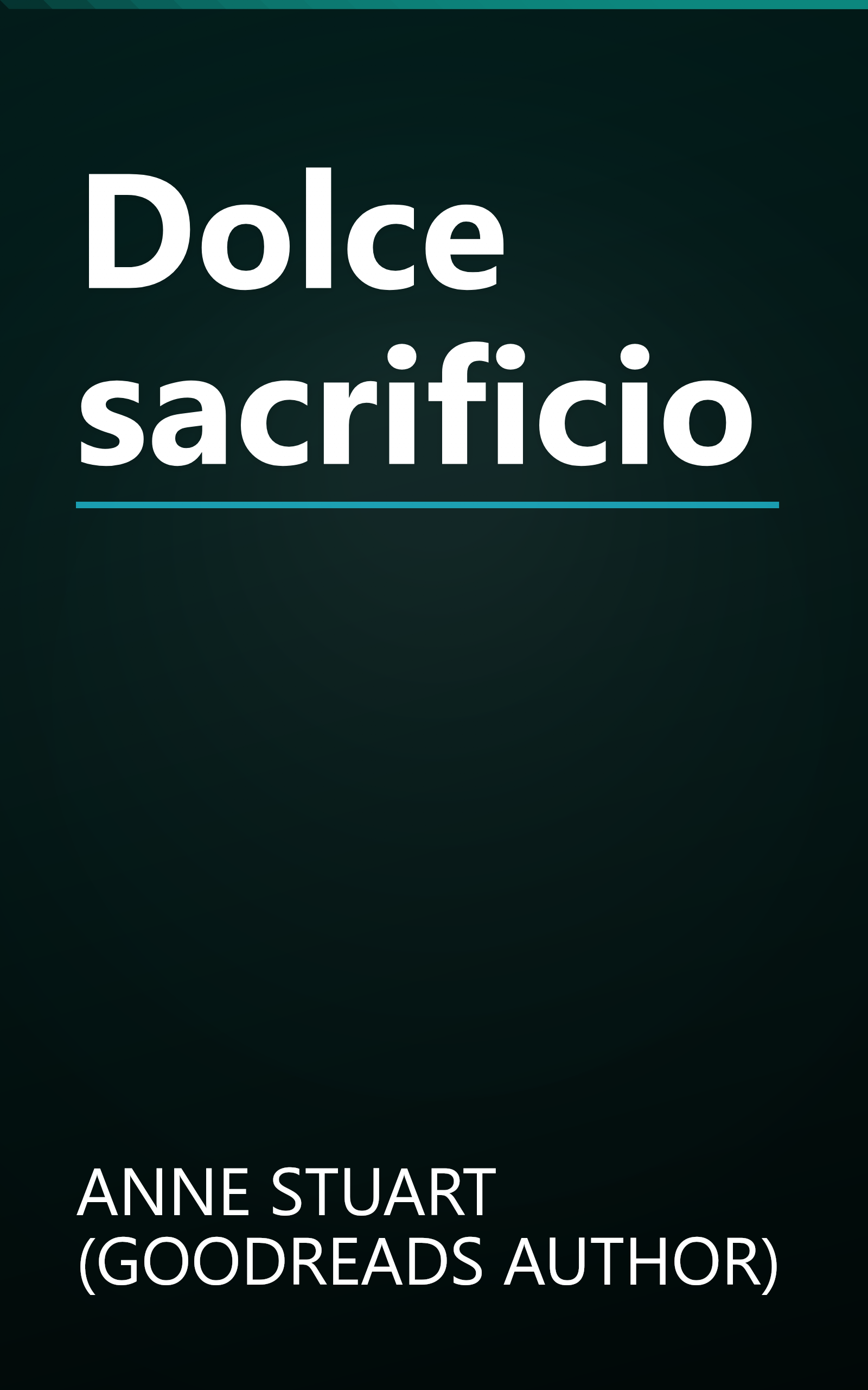 Dolce sacrificio book cover