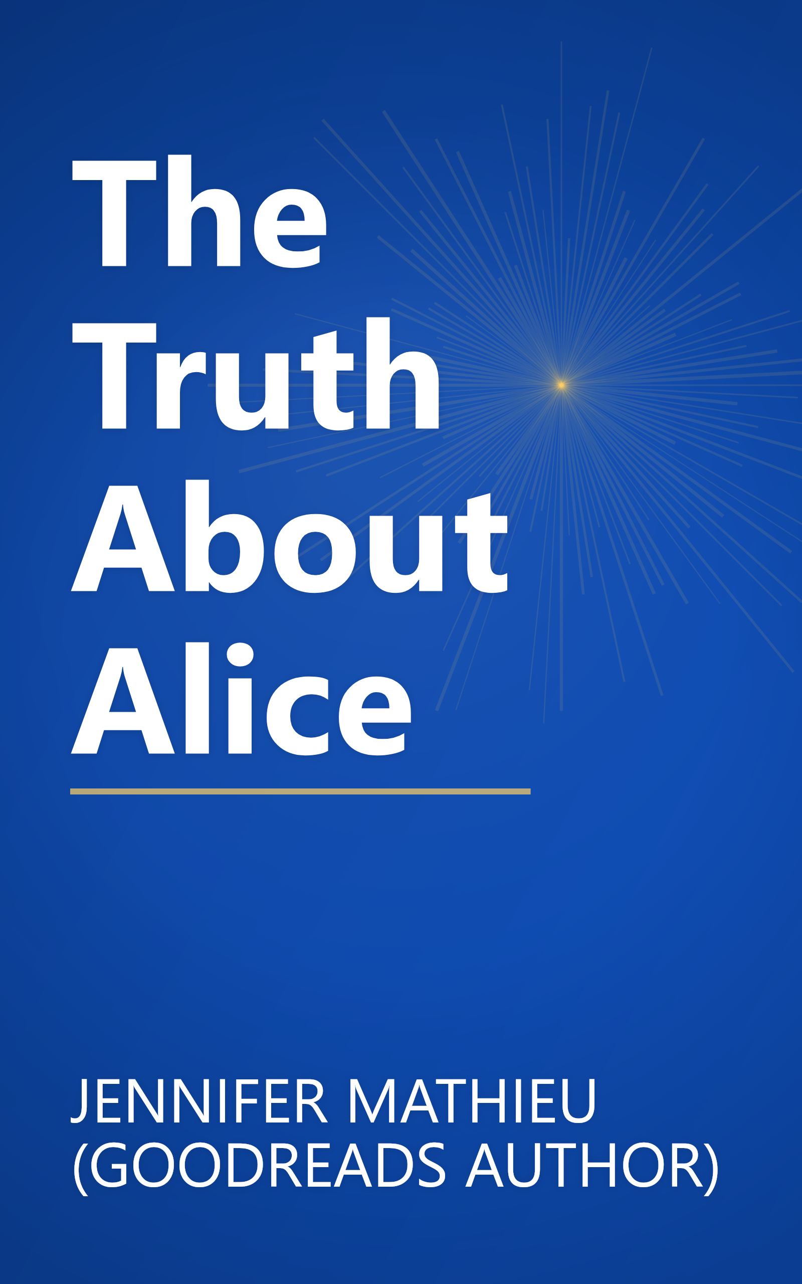 The Truth About Alice book cover