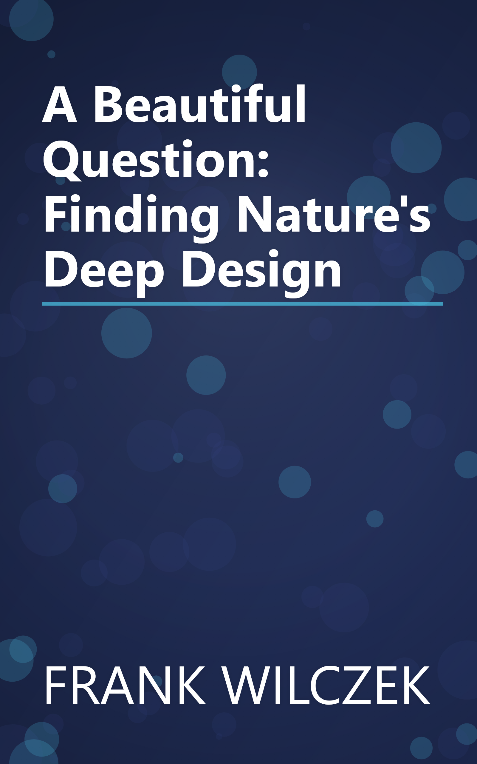 A Beautiful Question: Finding Nature's Deep Design book cover