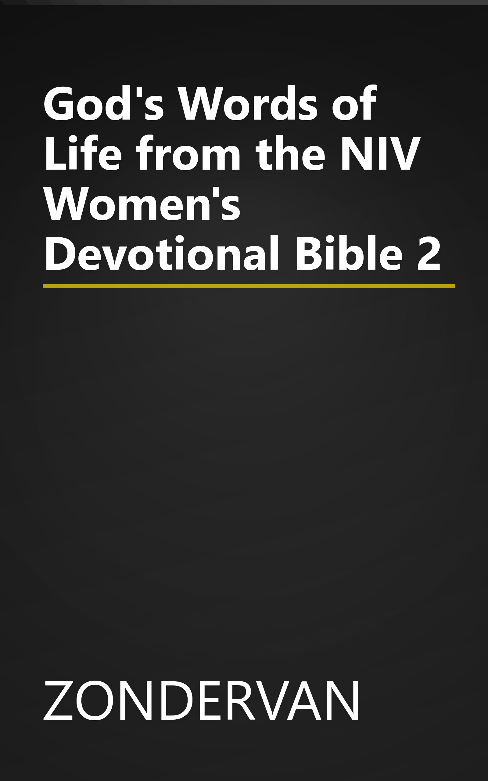God's Words of Life from the NIV Women's Devotional Bible 2 book cover