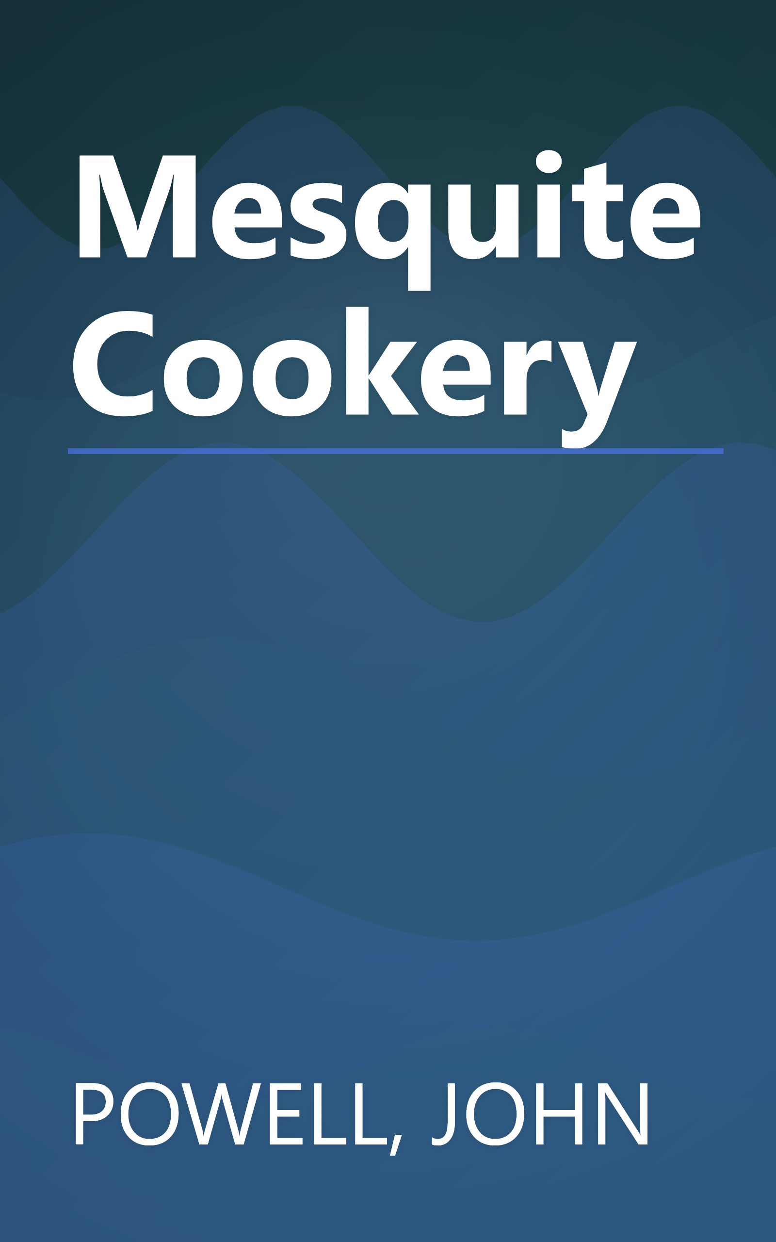Mesquite Cookery book cover