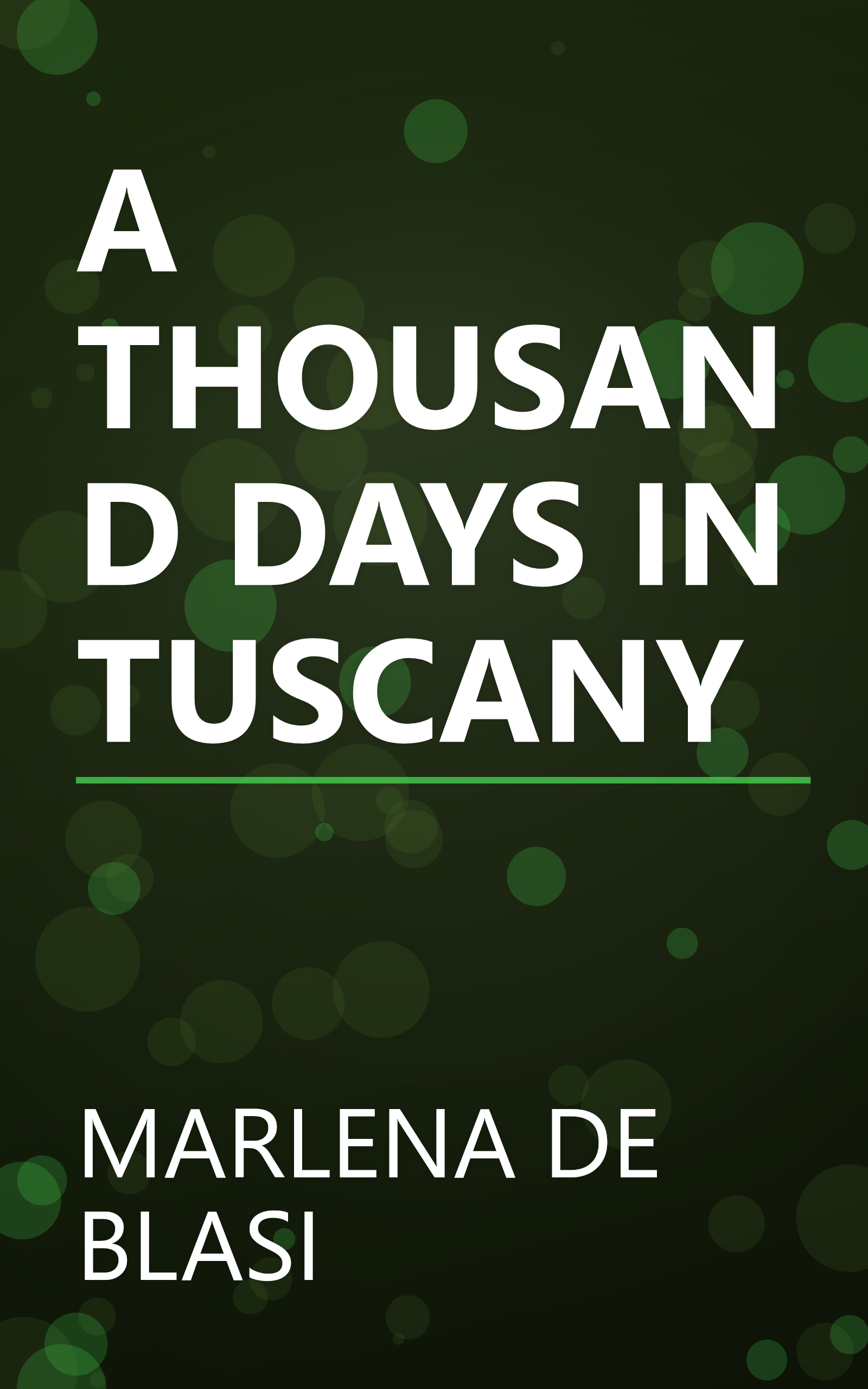 A THOUSAND DAYS IN TUSCANY book cover