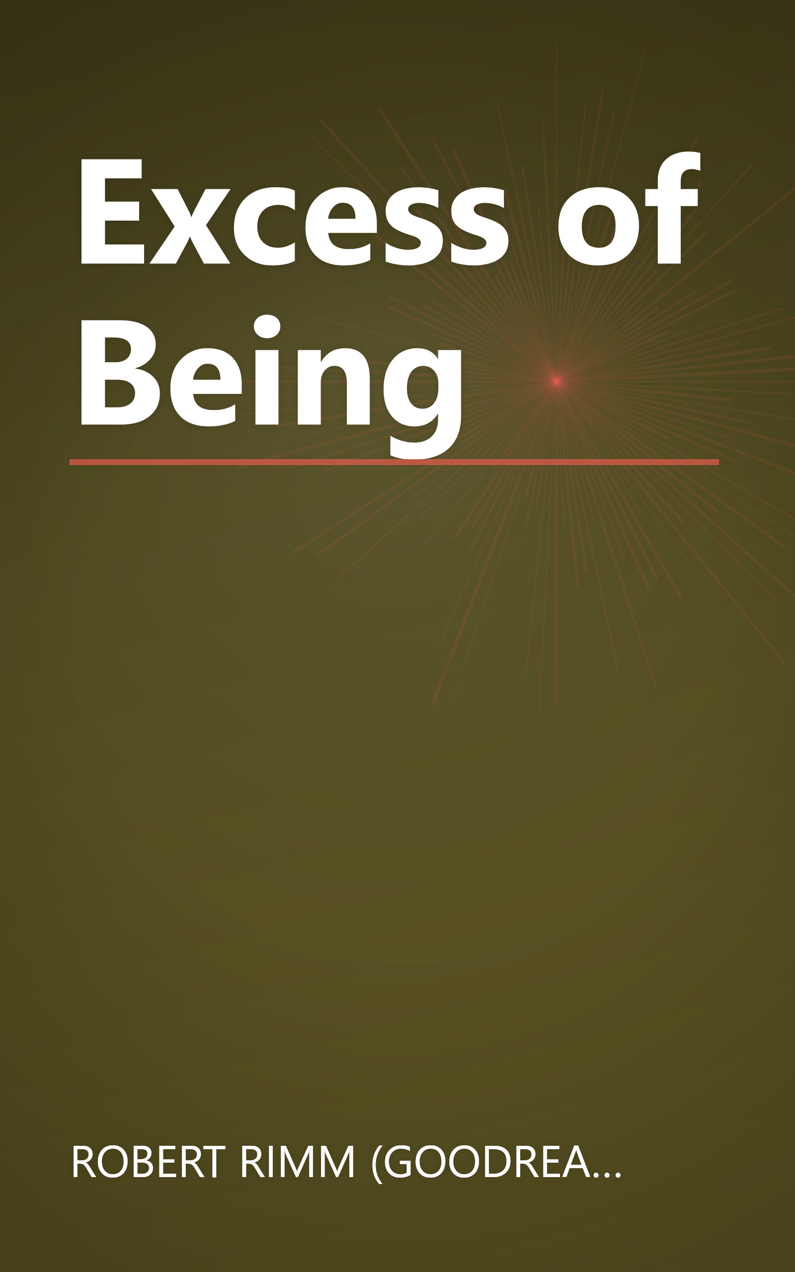 Excess of Being book cover