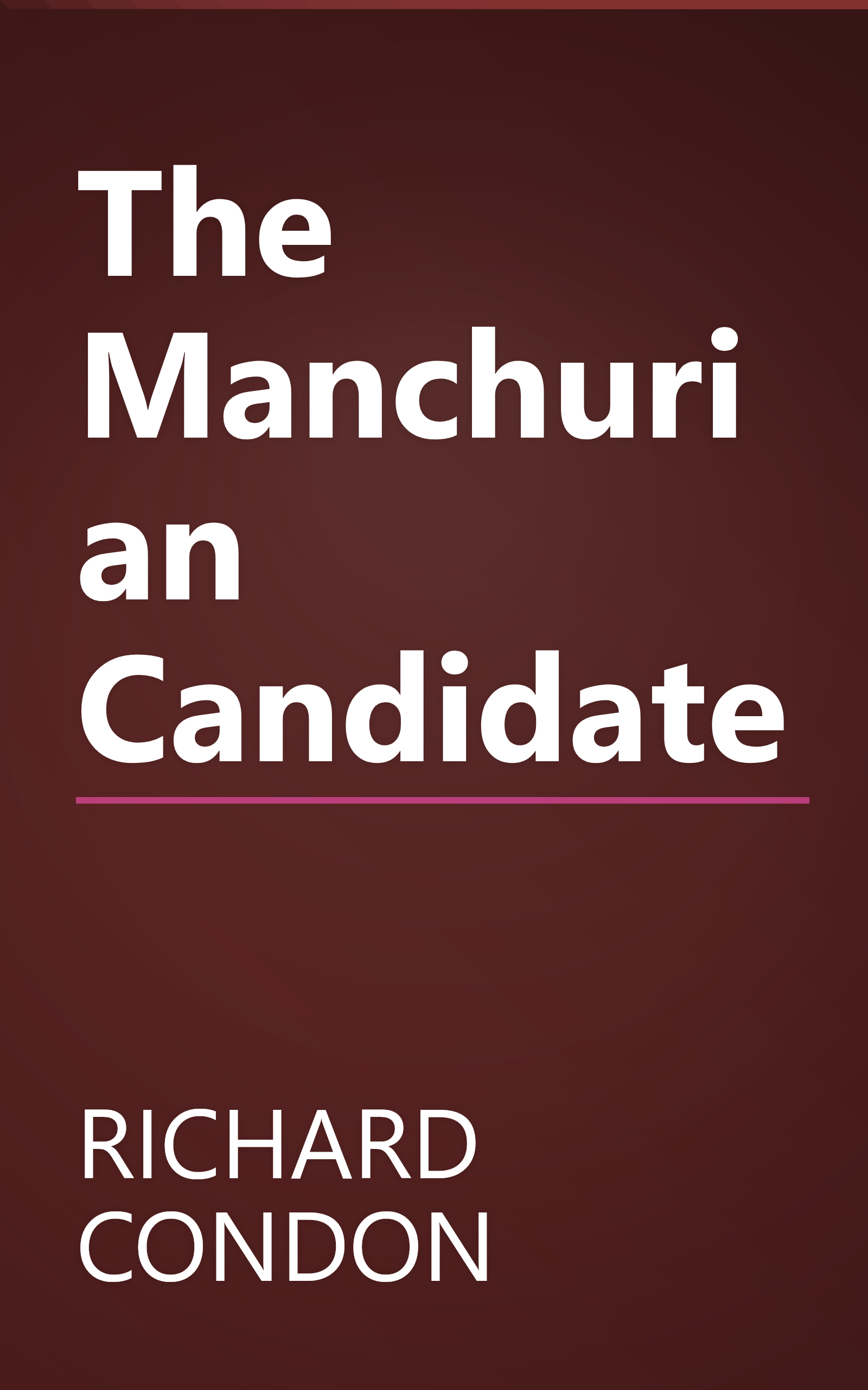 The Manchurian Candidate book cover