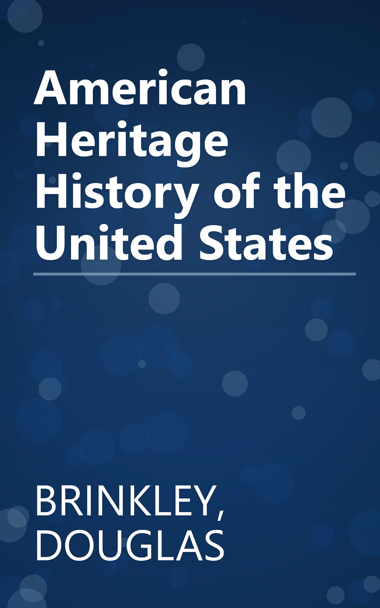 American Heritage History of the United States book cover