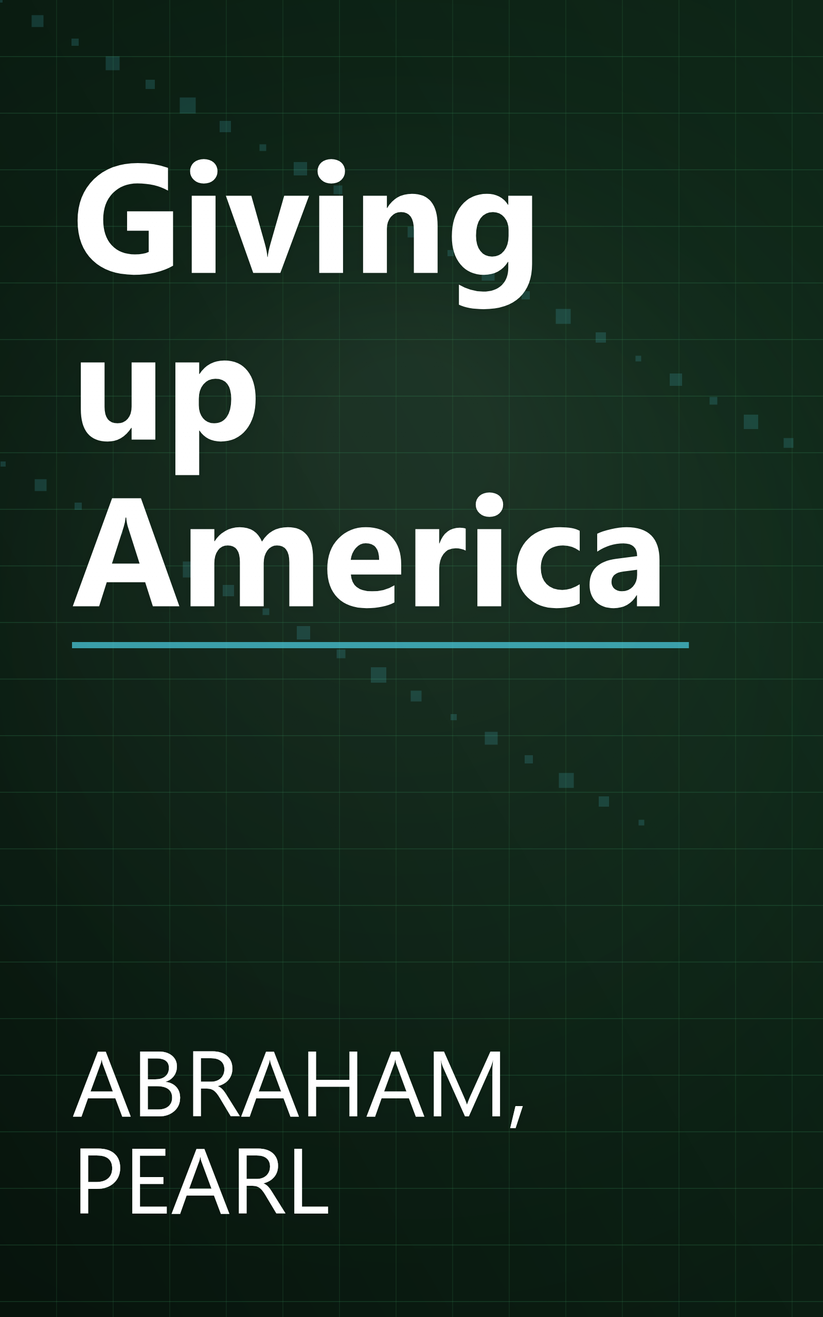 Giving up America book cover