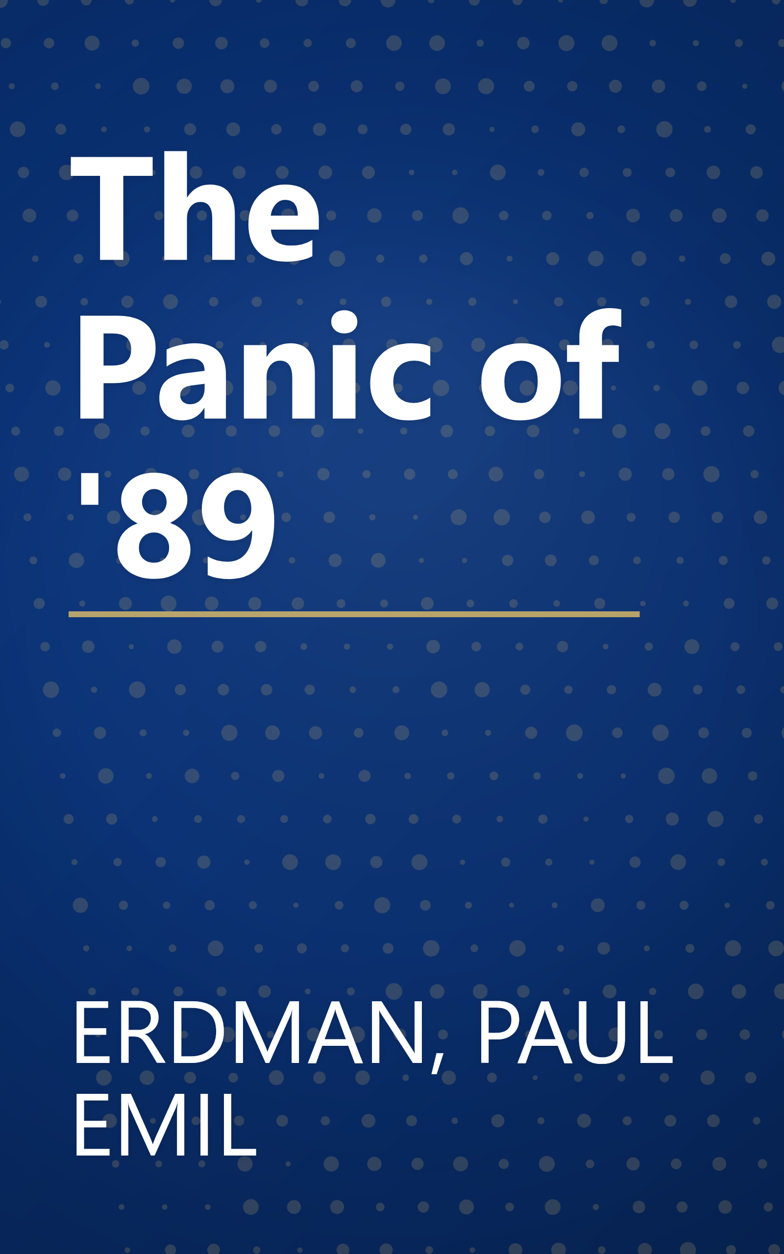 The Panic of '89 book cover
