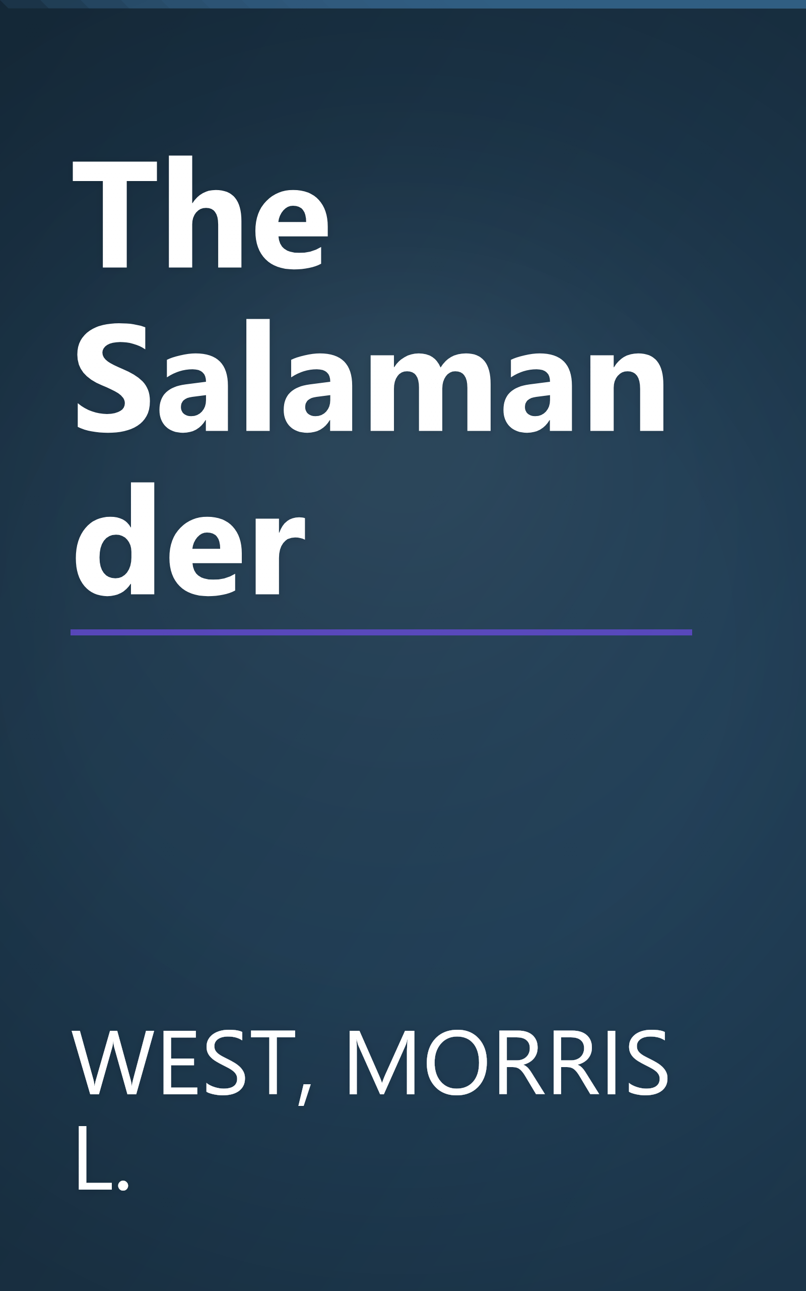 The Salamander book cover