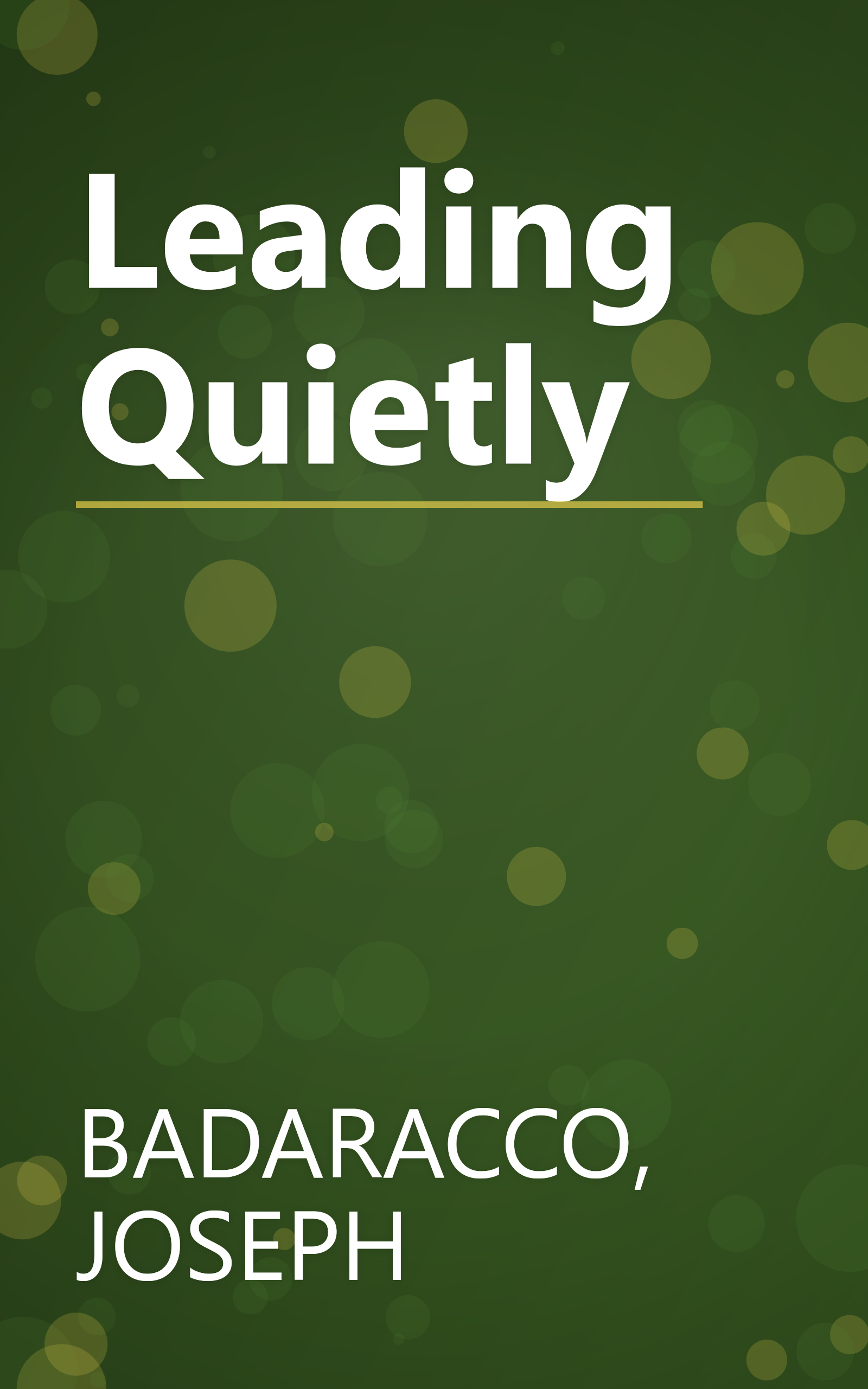 Leading Quietly book cover