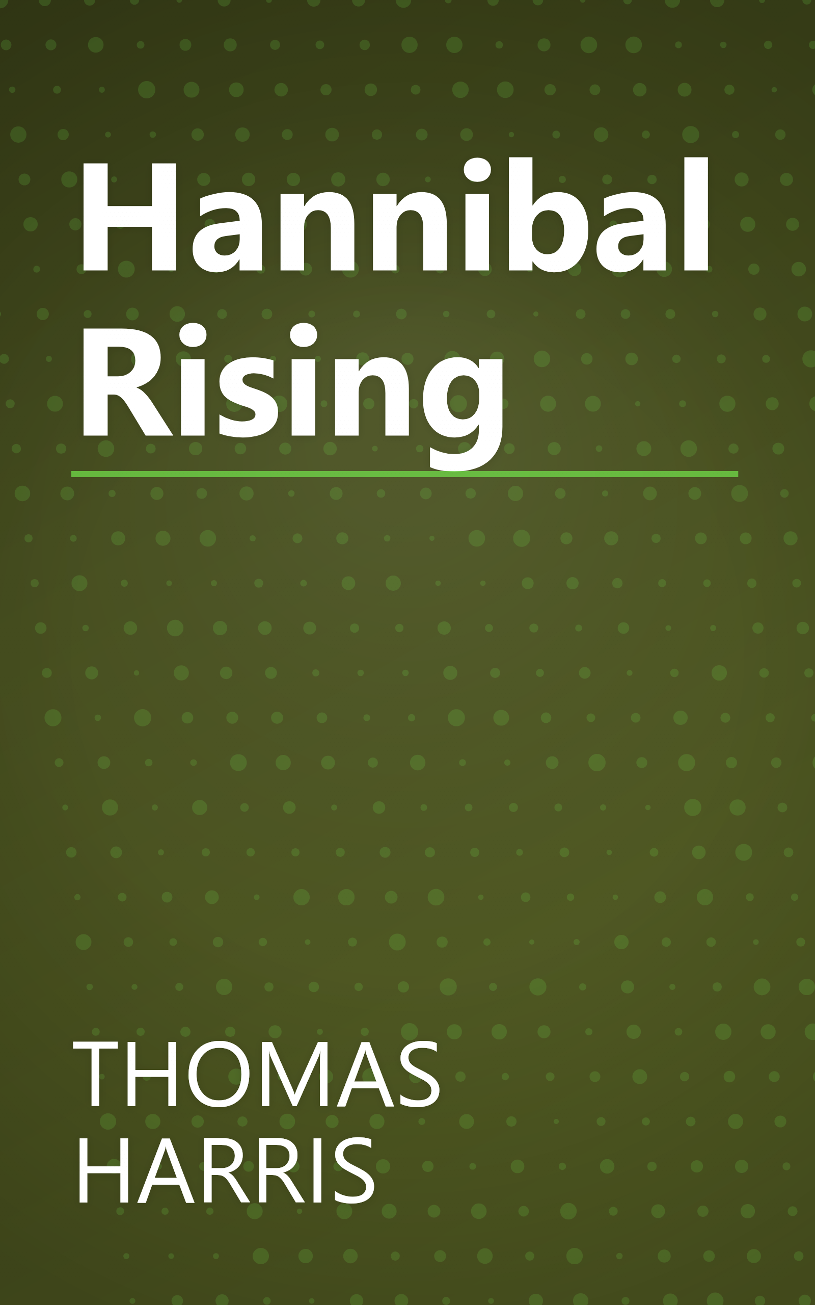 Hannibal Rising book cover
