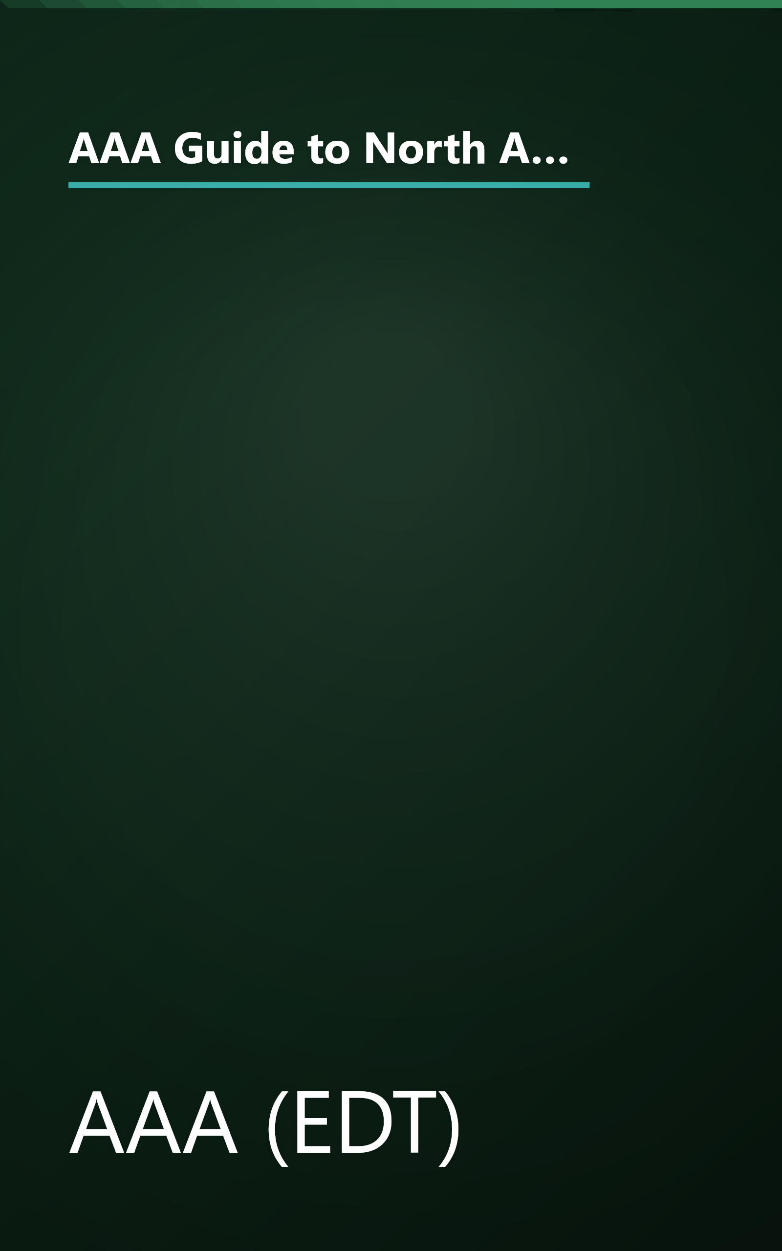 AAA Guide to North American Bed & Breakfasts and Country Inns (Aaa Guide to North American Bed & Breakfasts Country Inns) book cover