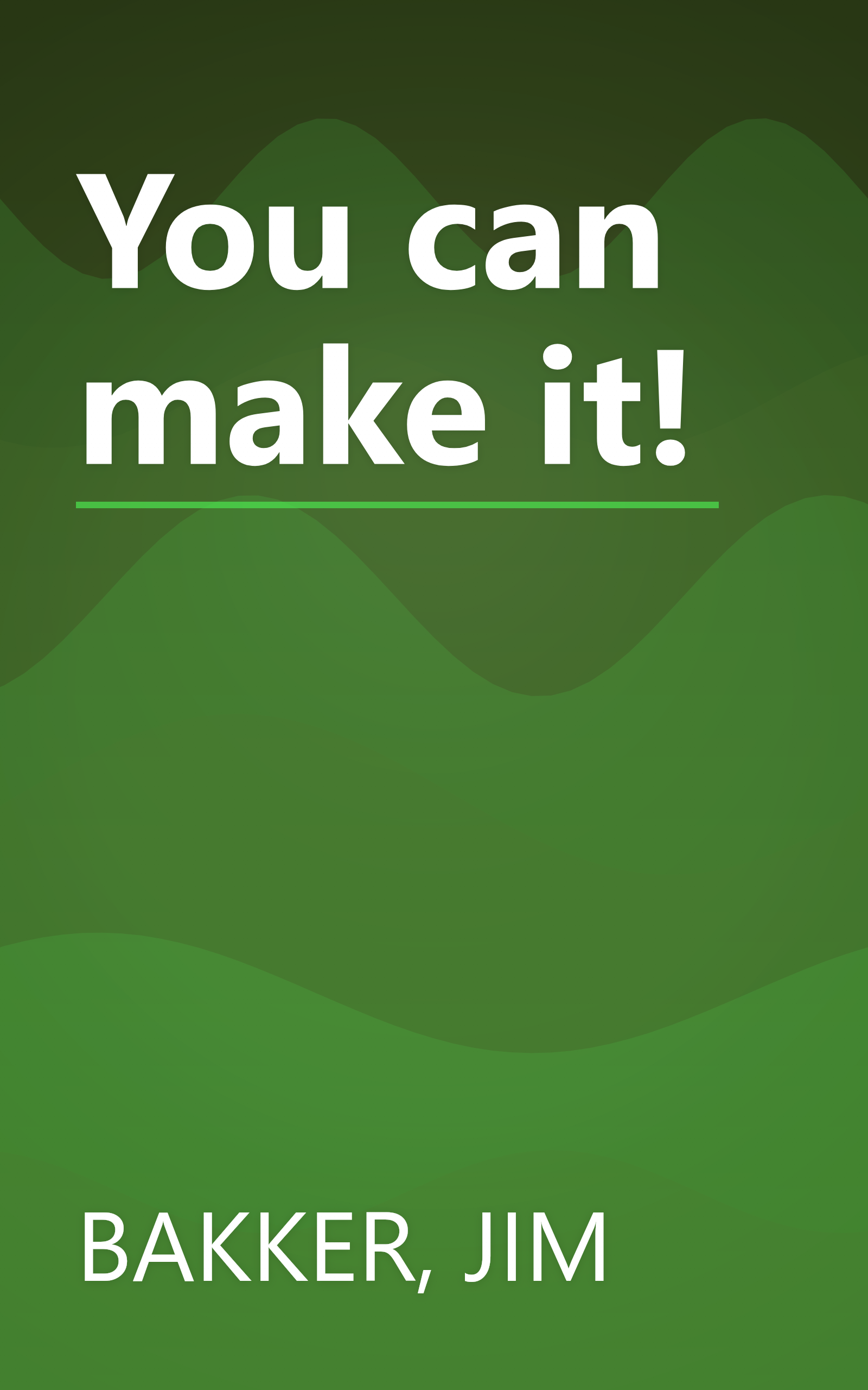 You can make it! book cover