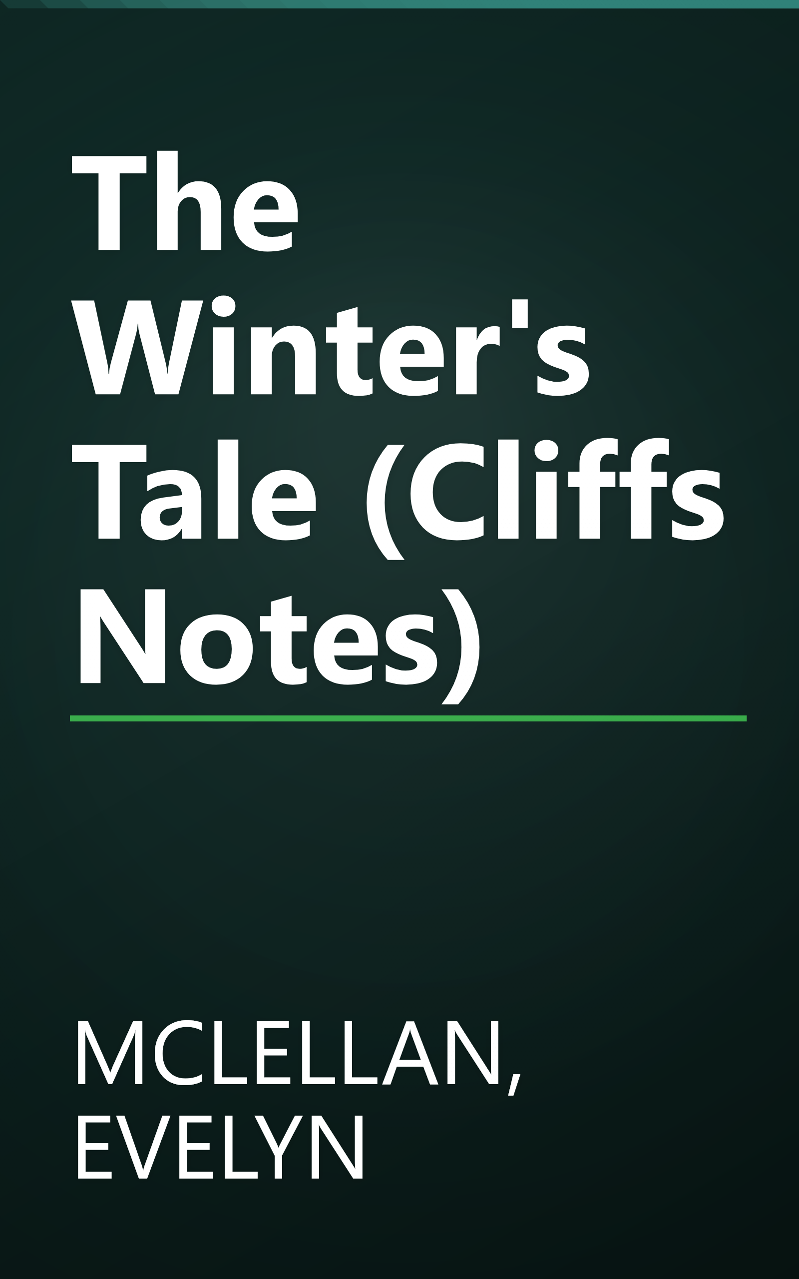 The Winter's Tale (Cliffs Notes) book cover